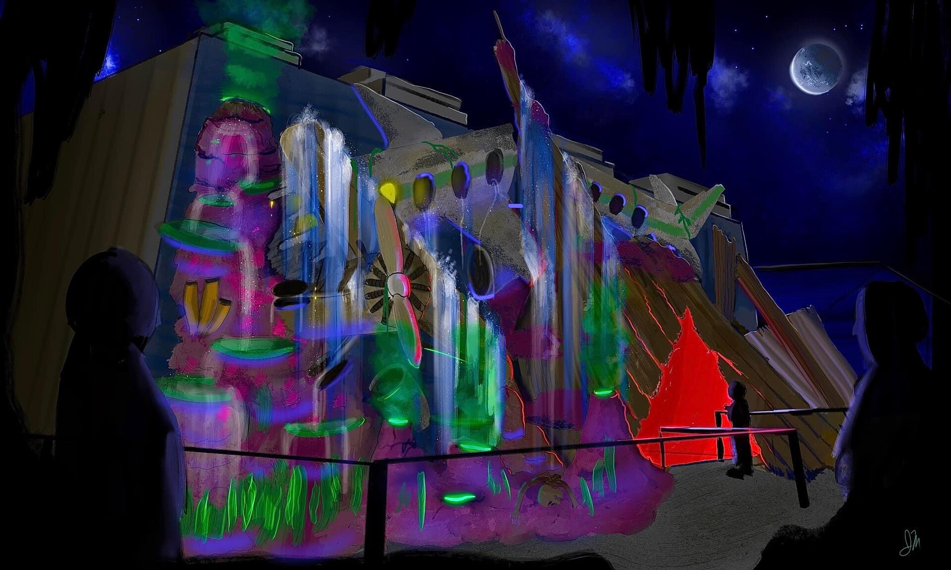 ArtStation - Bermuda Triangle- Haunted Attraction Concept