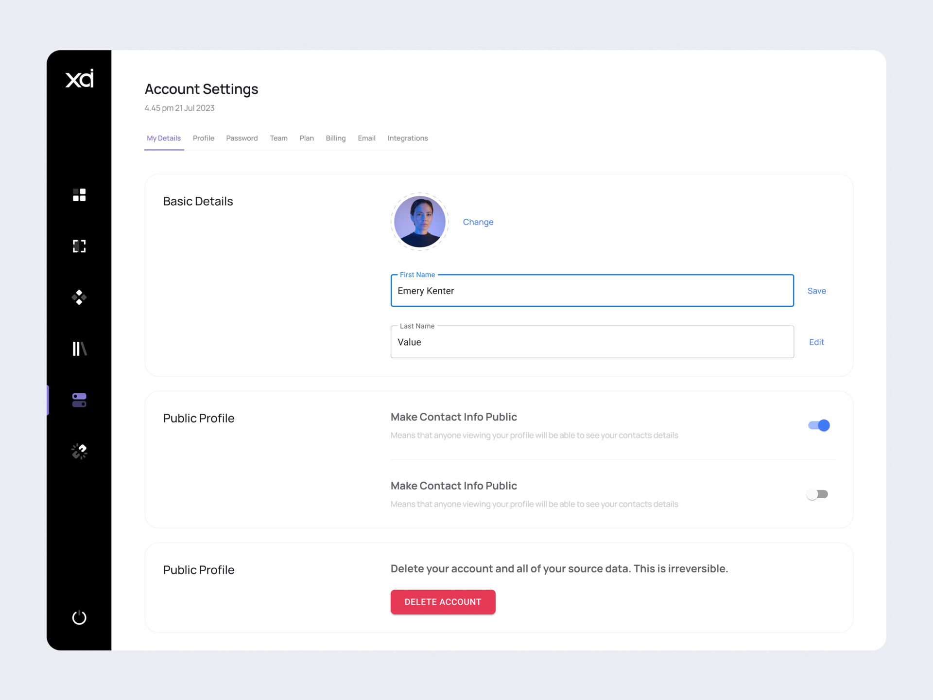 ArtStation - Profile Settings