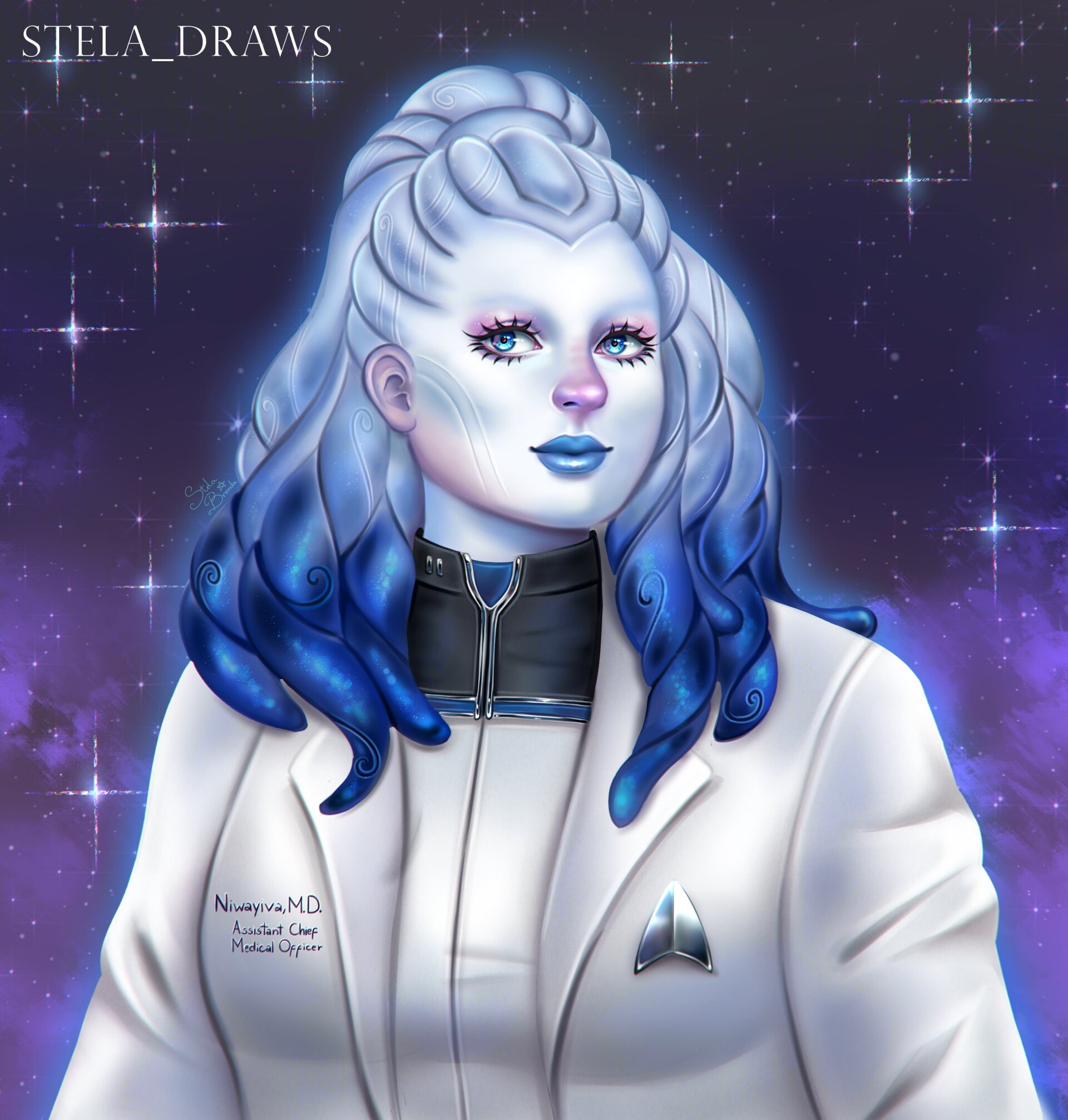 ArtStation - [Commissioned Artwork] Niwayiva, Star Trek OC