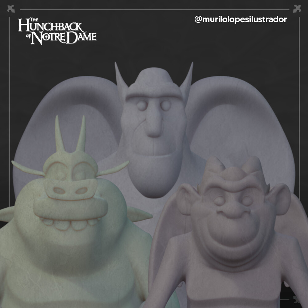 ArtStation - Gargoyles - The Hunchback of Notre Dame