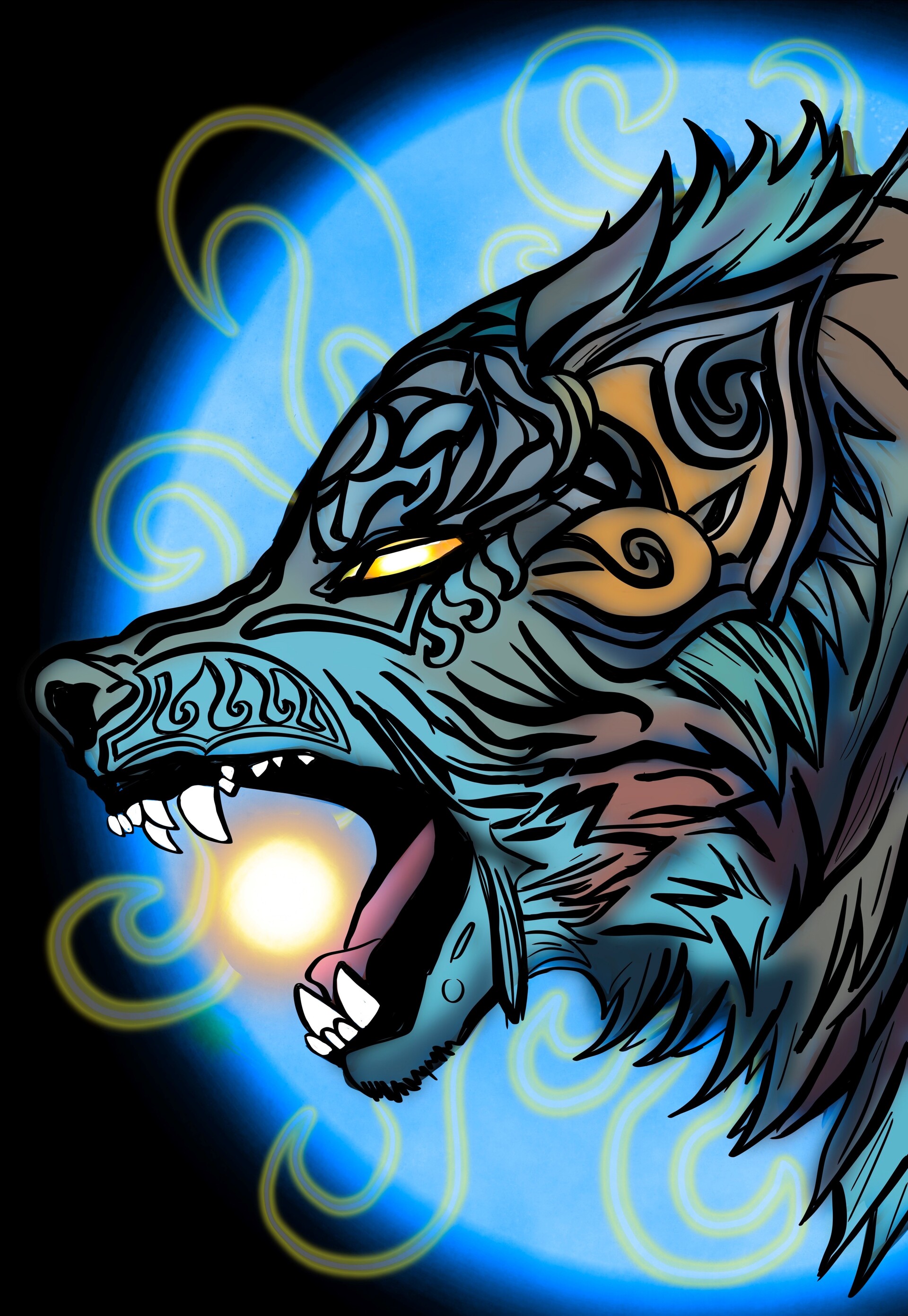 ArtStation - Ragnarok - Hati, Moon Devourer