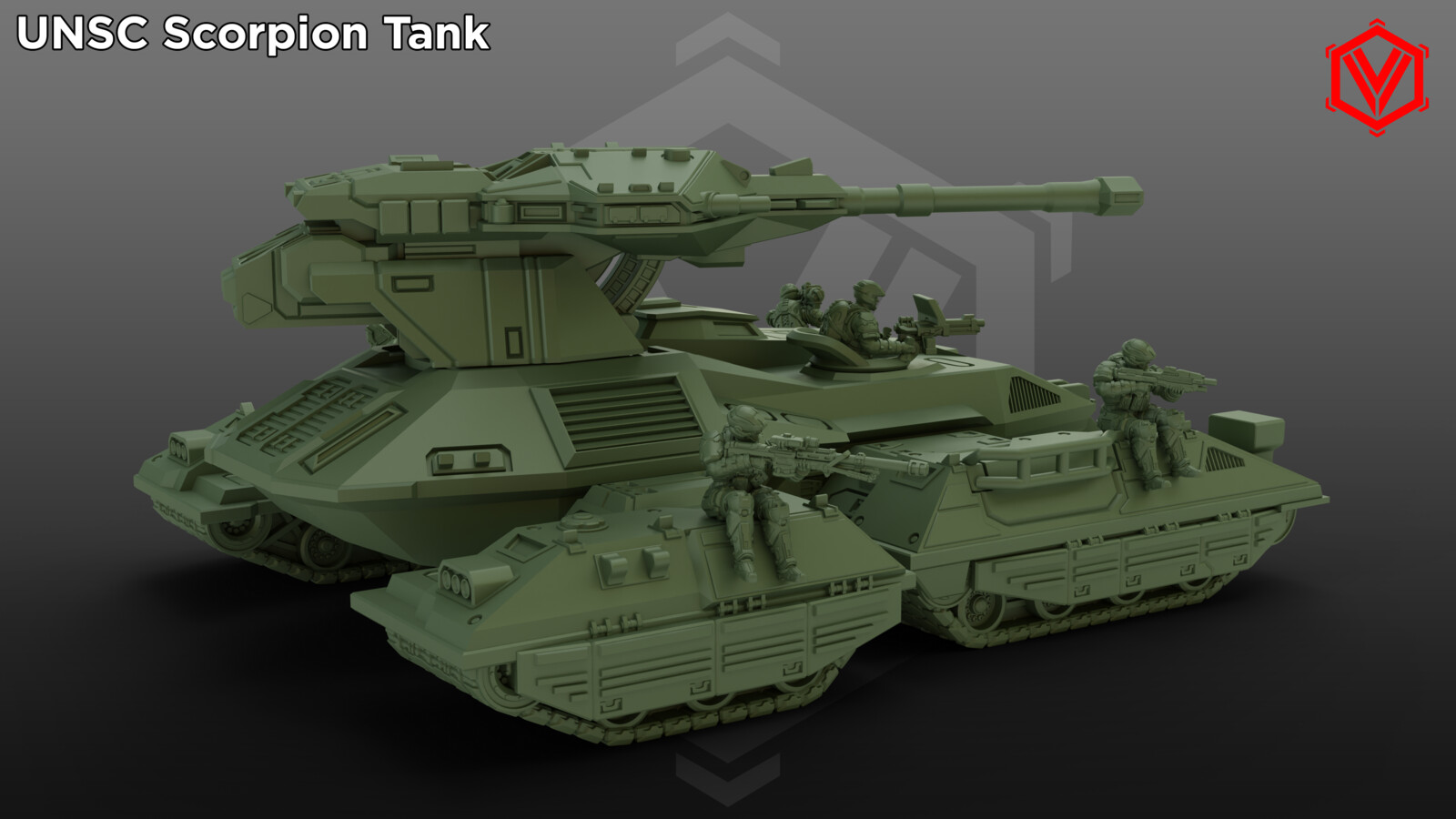 Vincent Colborn - Scorpion Tank - Halo Miniature Fan Project