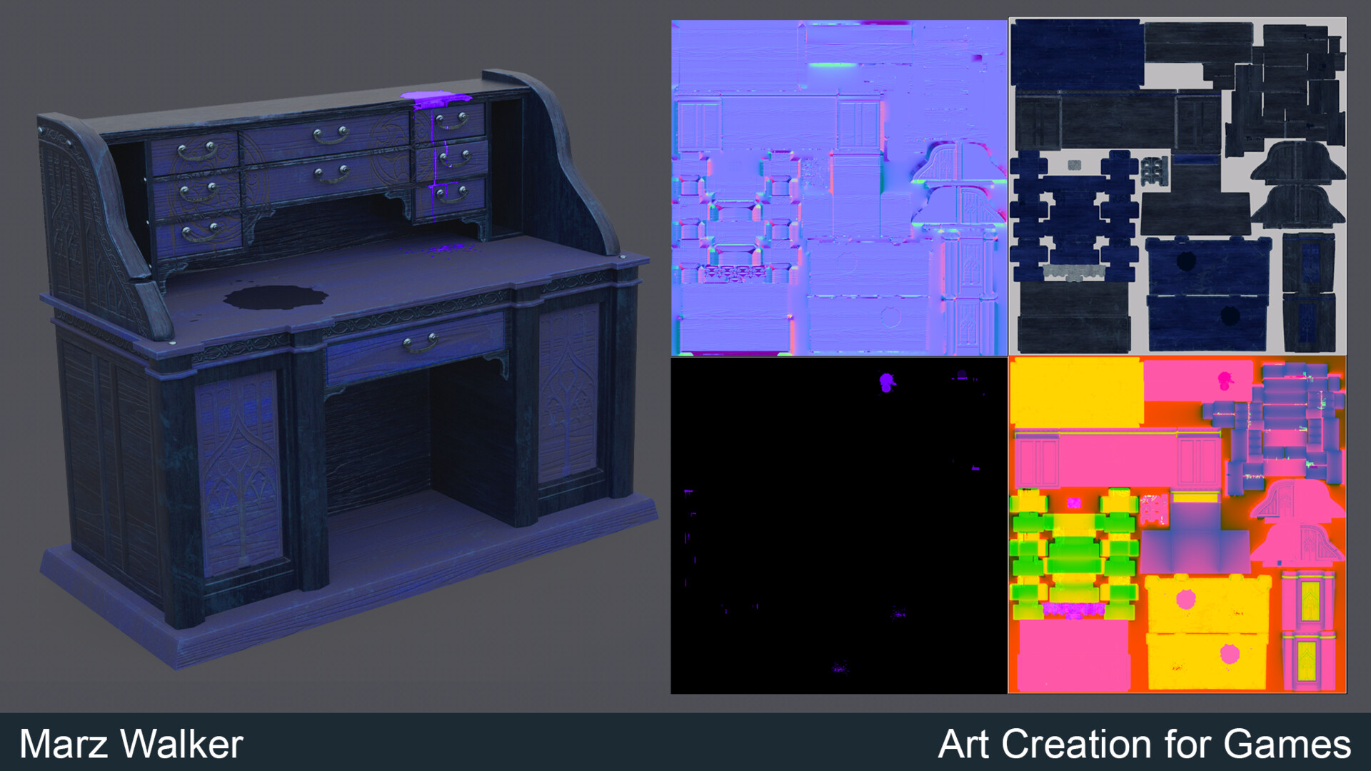 Marine "Mars" Walker - Table Scene - The Research Desk of Sevyx'Thiren