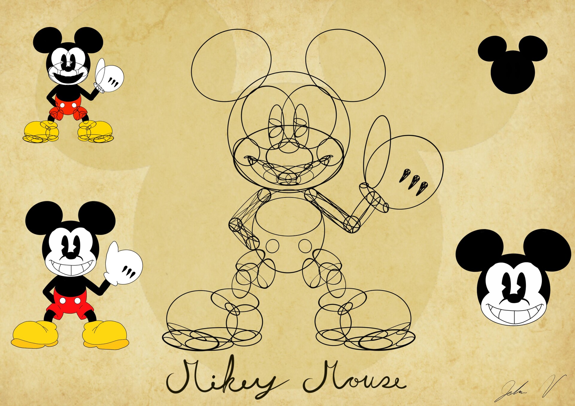 ArtStation - Circle Mikey Mouse