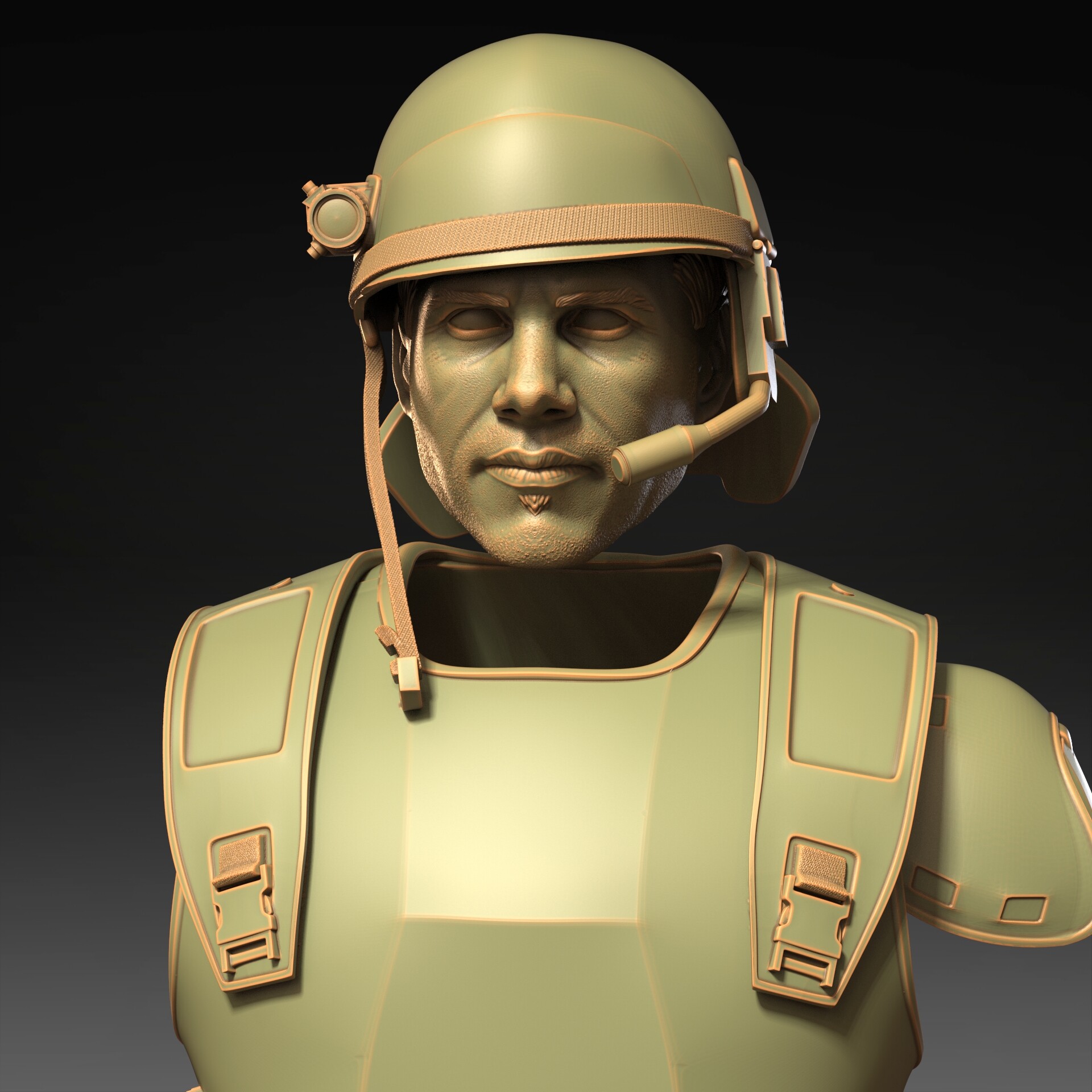 ArtStation - Aliens movie 1986 Hudson (Bill Paxton) Armor and head kit