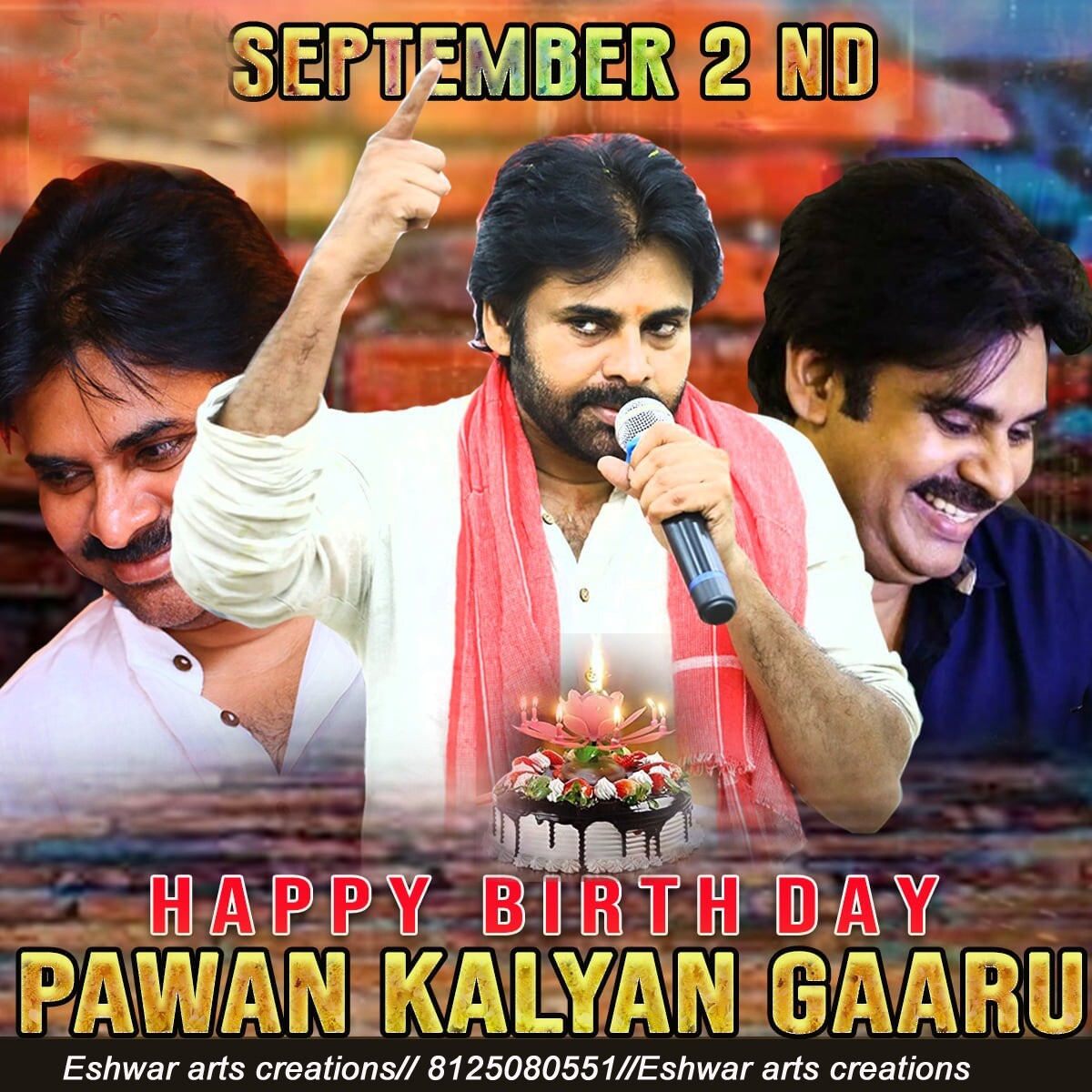 ArtStation - Pawan Kalyan happy birthday 2023