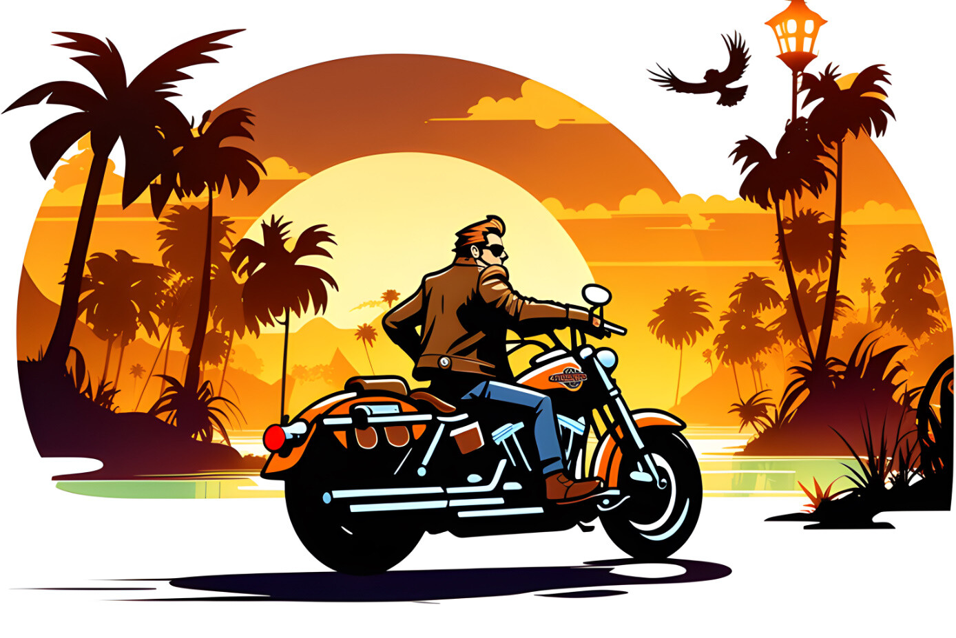 ArtStation - sunset ride