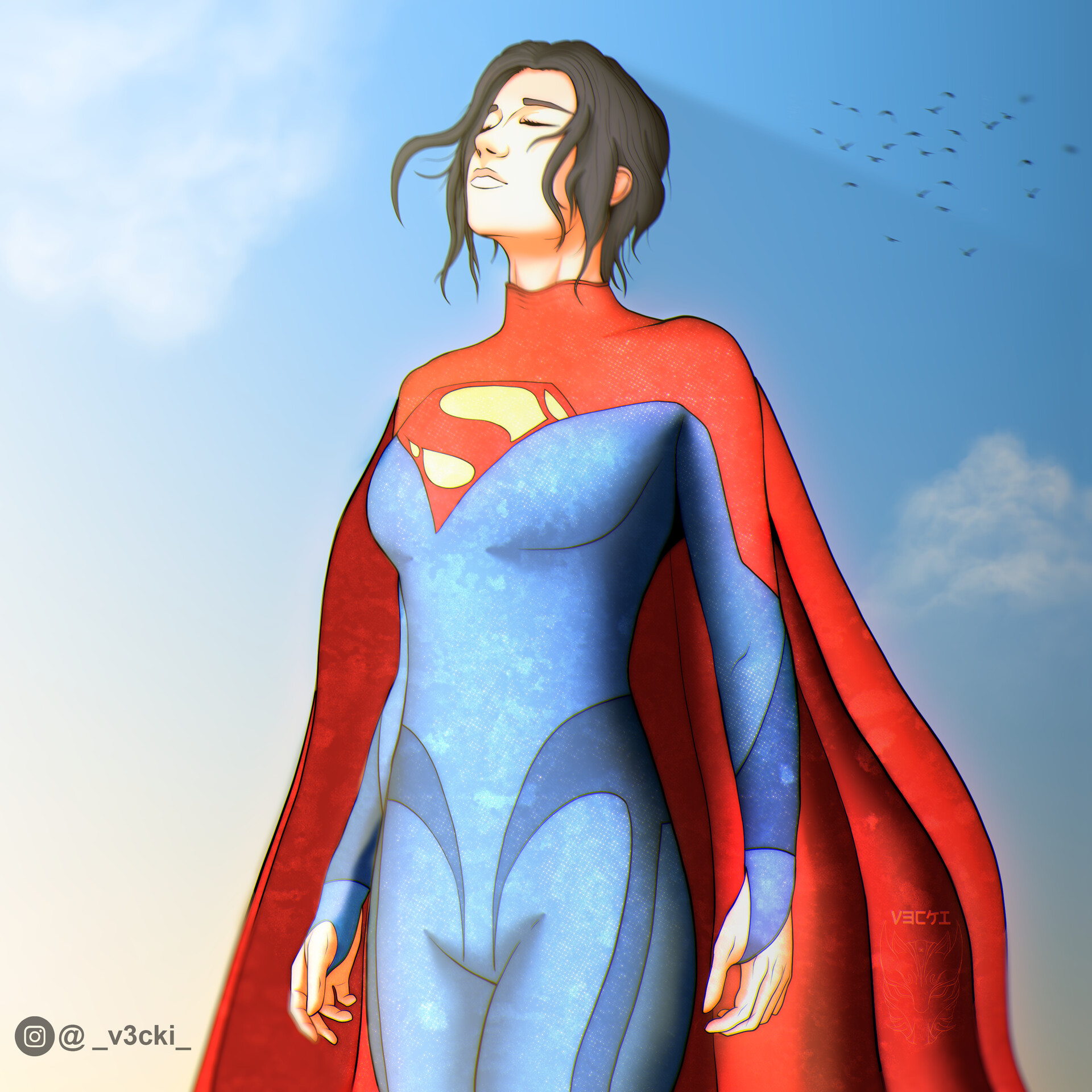 ArtStation - Supergirl (Sasha Calle) The Flash Fan Art!