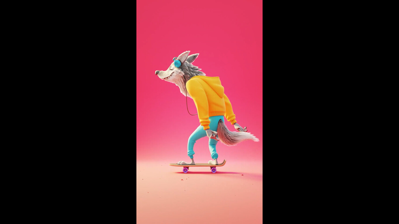 ArtStation - "Adventurous Fox: Mastering the Streets on a Skateboard"