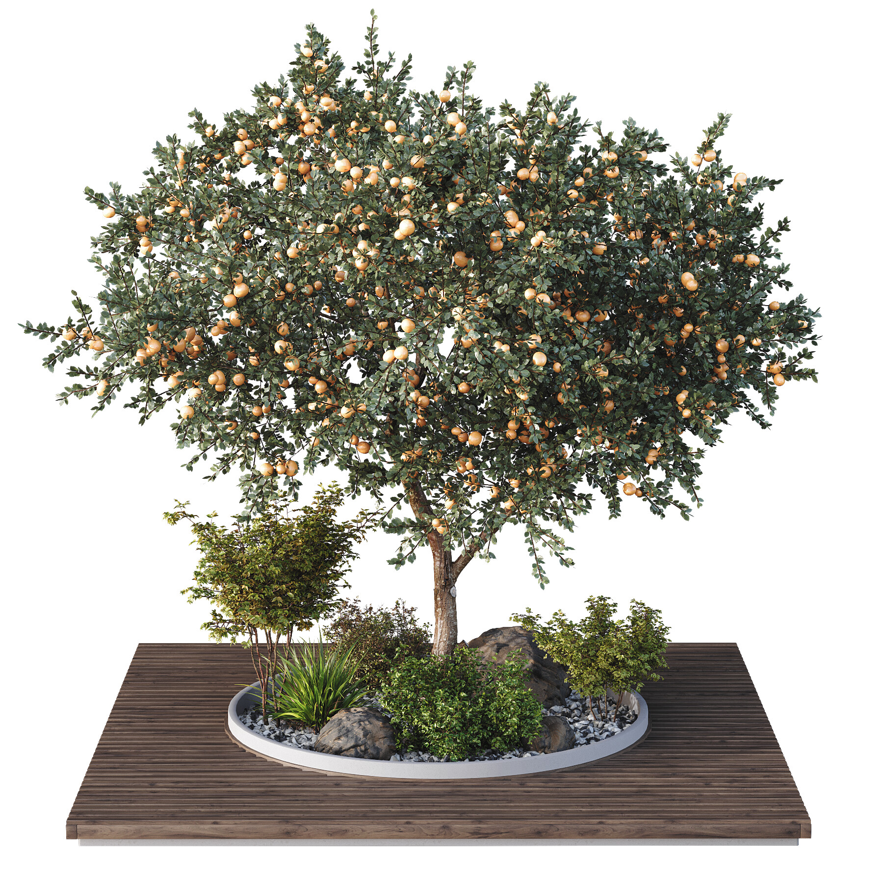 ArtStation - HQ Tree and bush garden box outdoor VOL 01