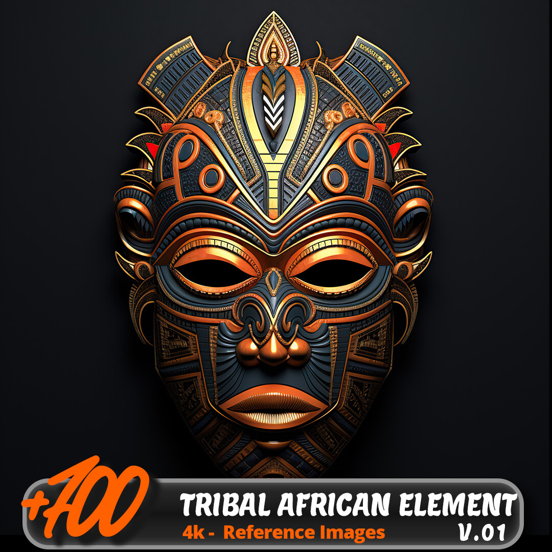 ArtStation - TRIBAL AFRICAN ELEMENT VOL. 01/ 4K/ Reference Image