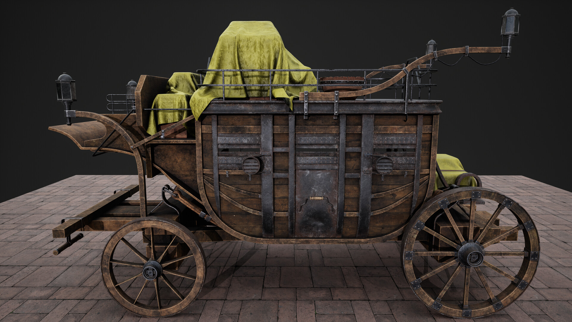 ArtStation - Horse Carriage Vehicle