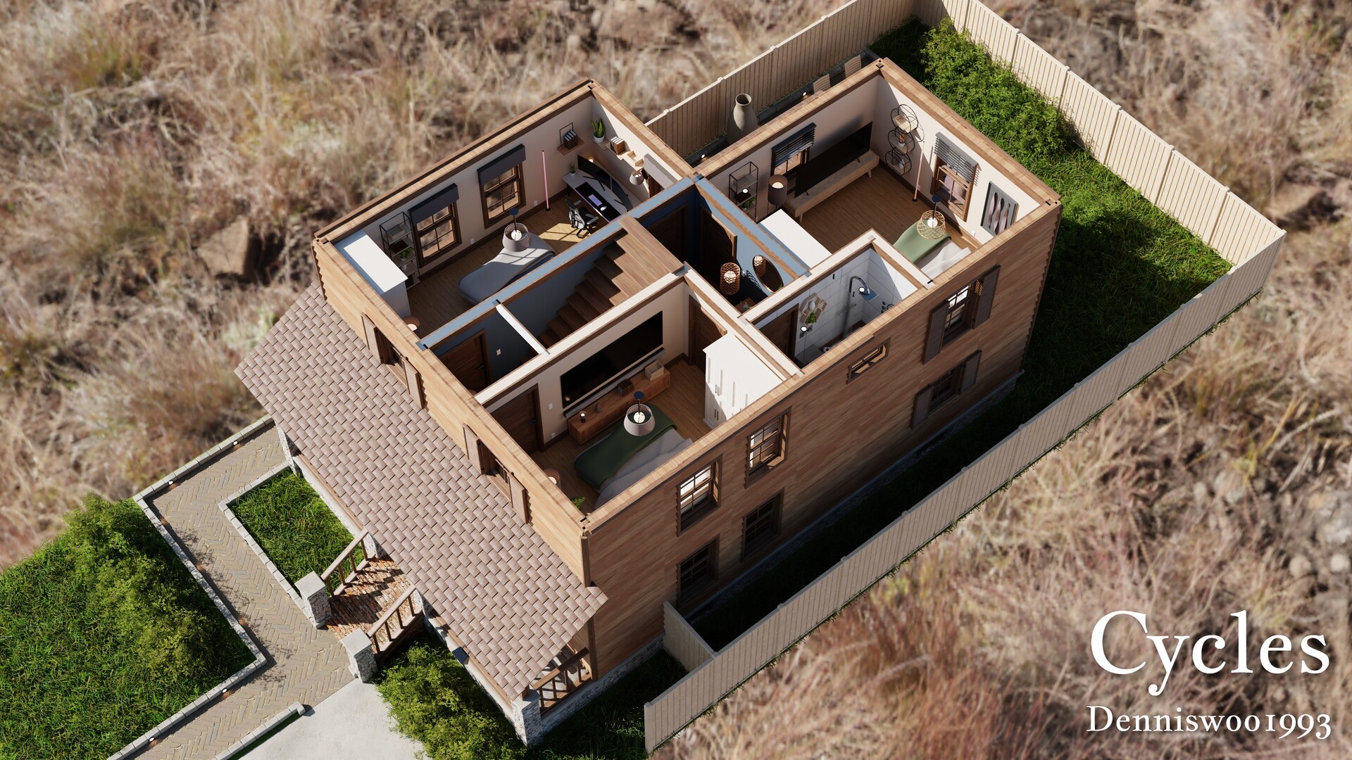 SHcreations - Modular Classic Style American House 6