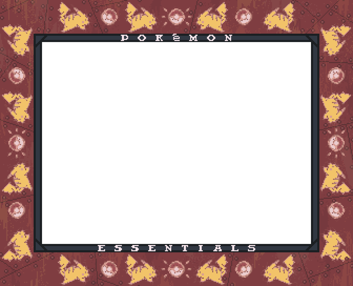 Rocio Salado - Some Pokémon fan-game menues