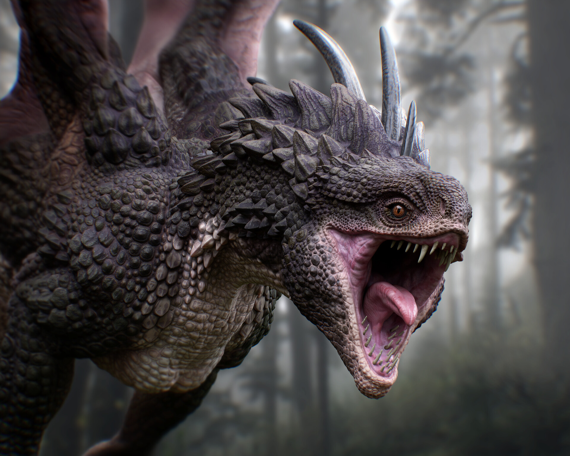 ArtStation - Brown Spotted Dragon