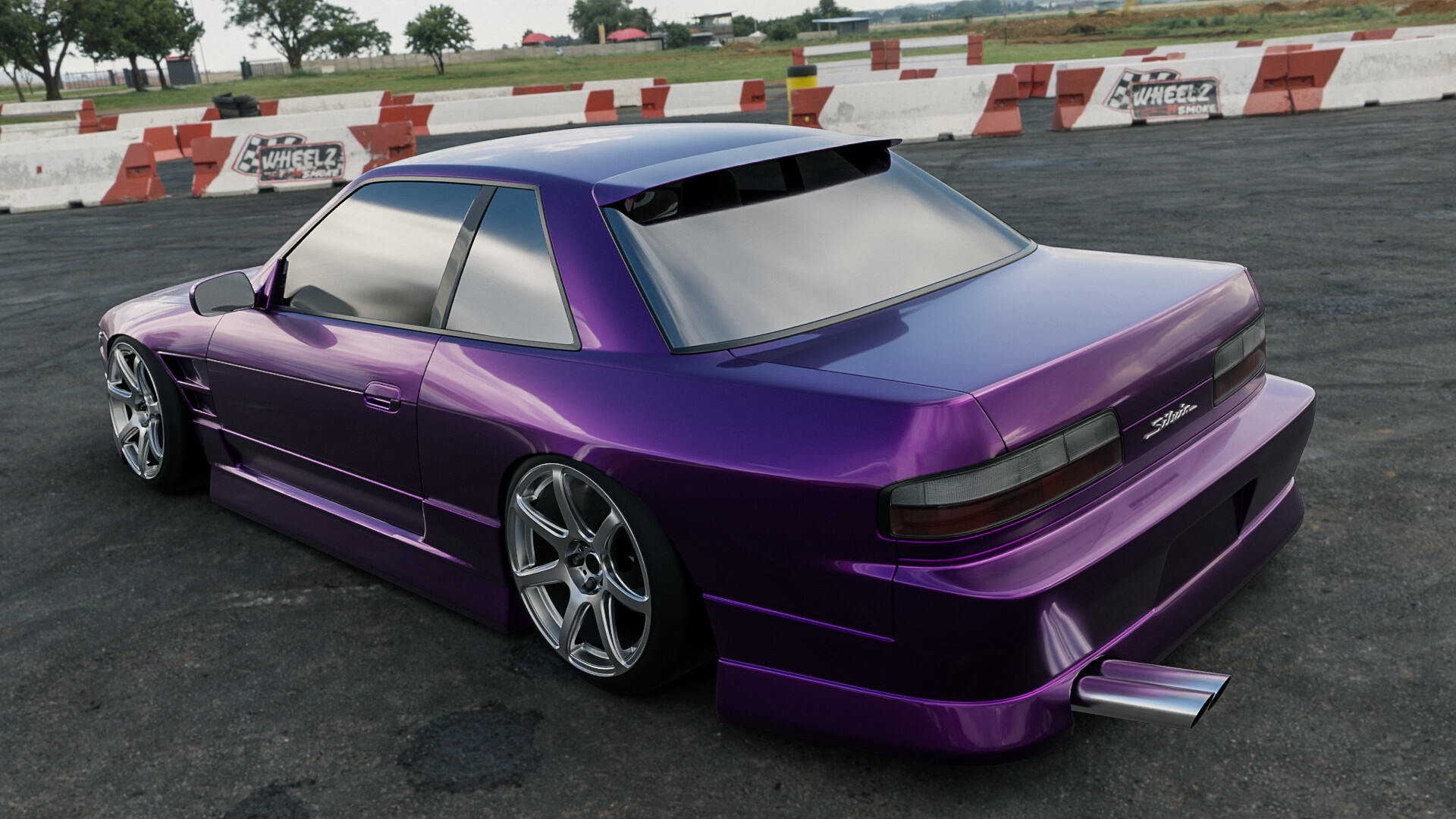 Stanced Nissan 240sx S13