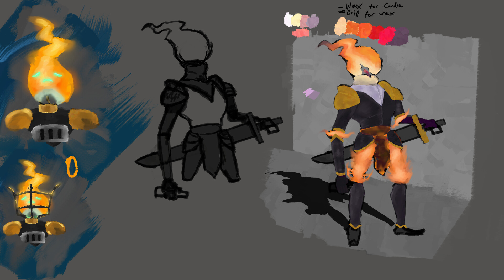 ArtStation - Candle knight concepts