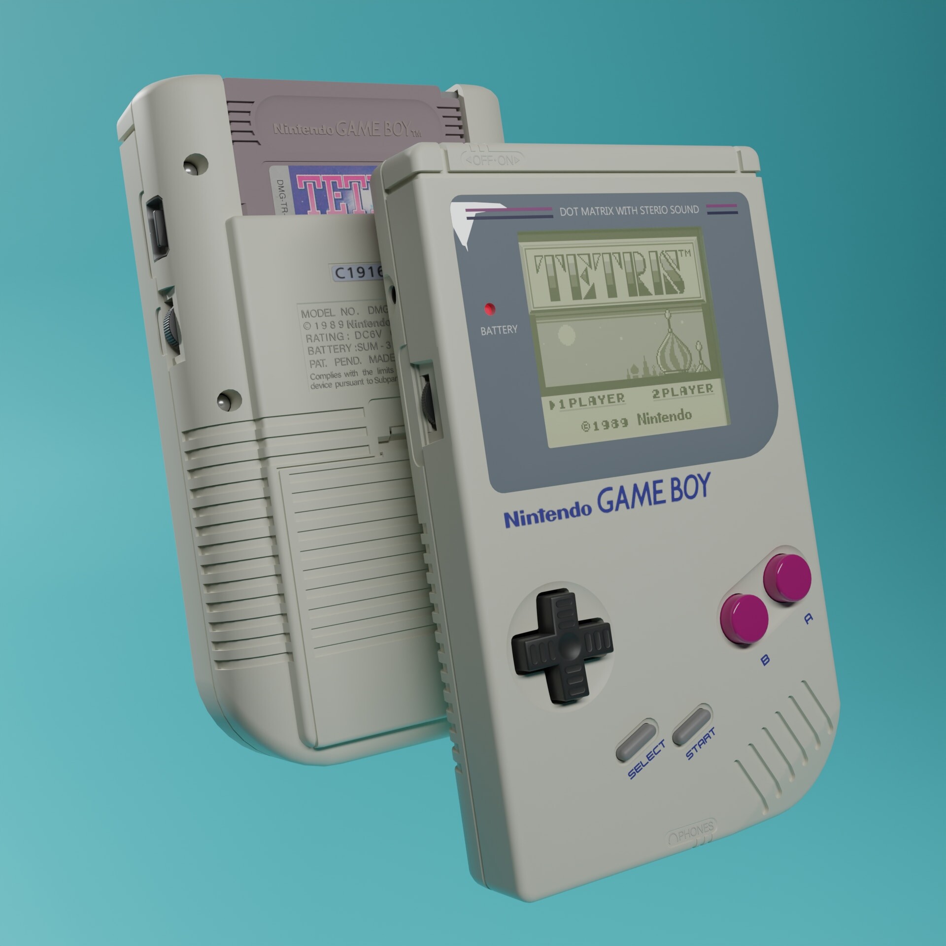 ArtStation - 3d game boy