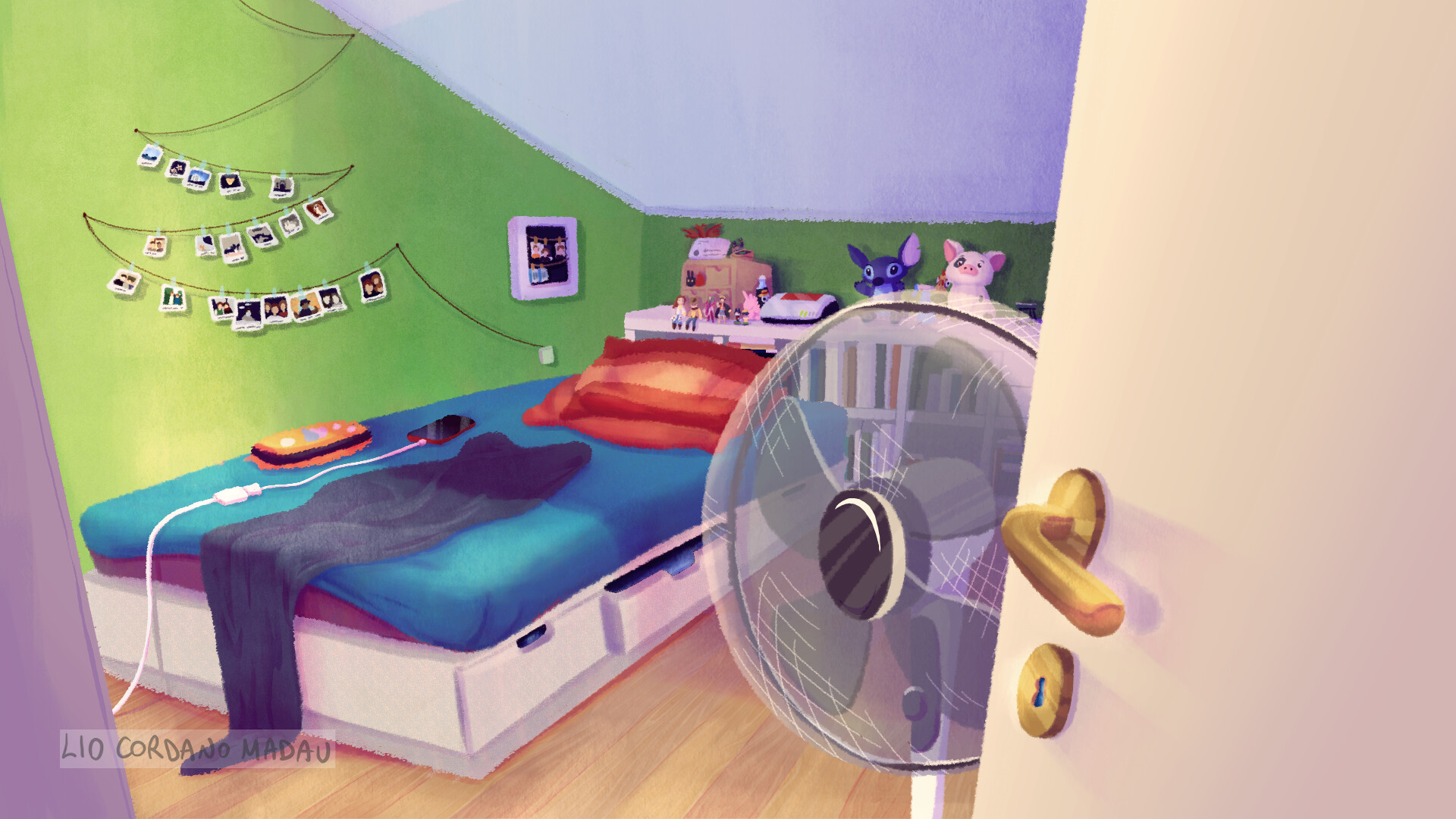 ArtStation - My bedroom - lineless study