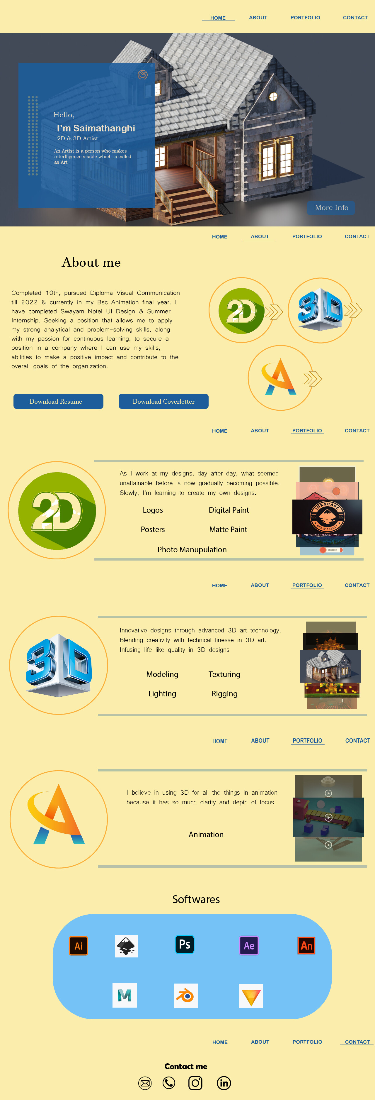 ArtStation - Web Page Design