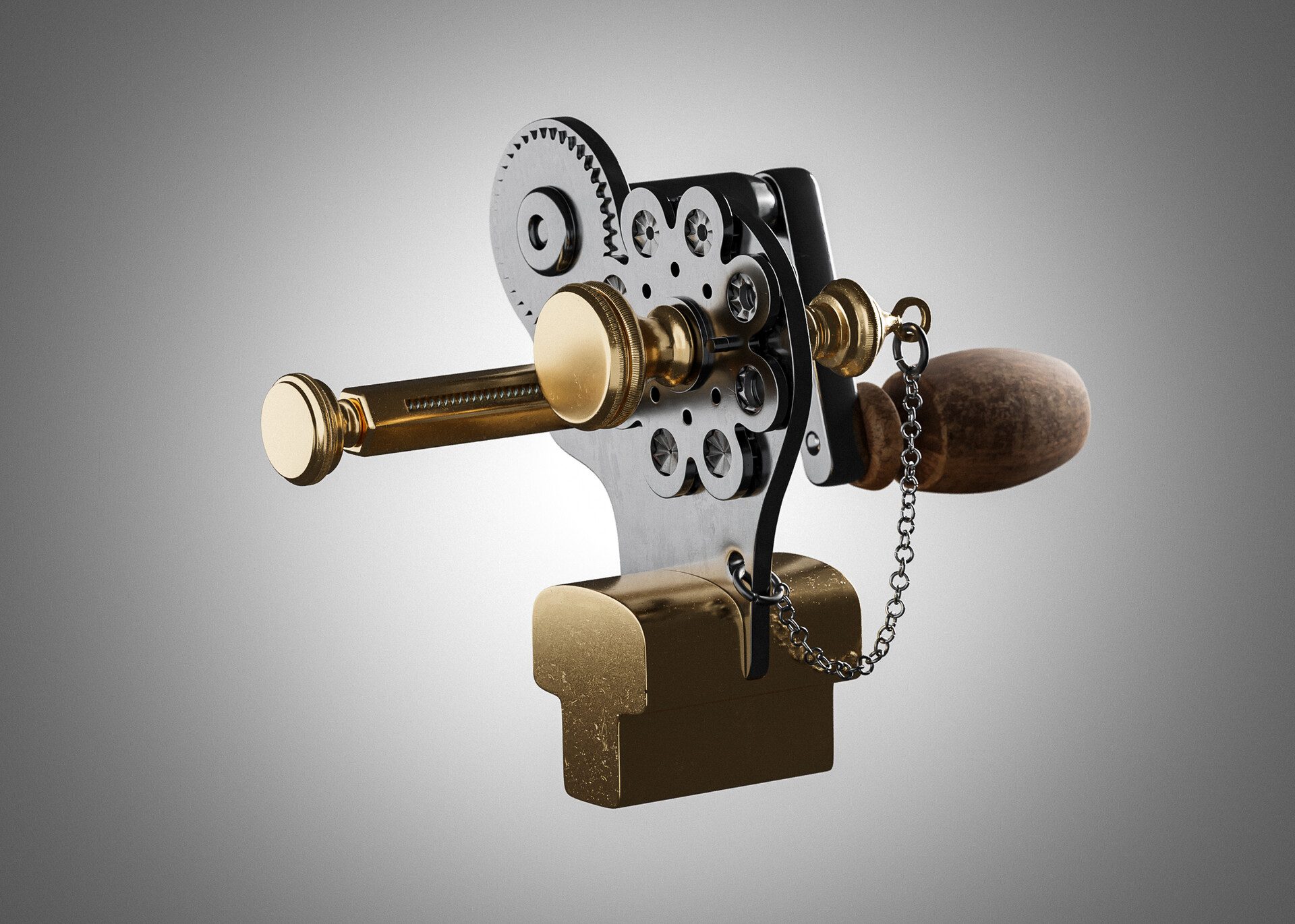 ArtStation - Vintage watchmaker's bow pivoting tool