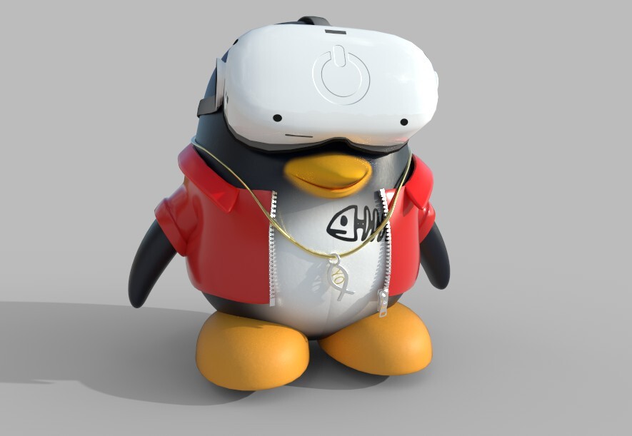 ArtStation - Digital Penguin model
