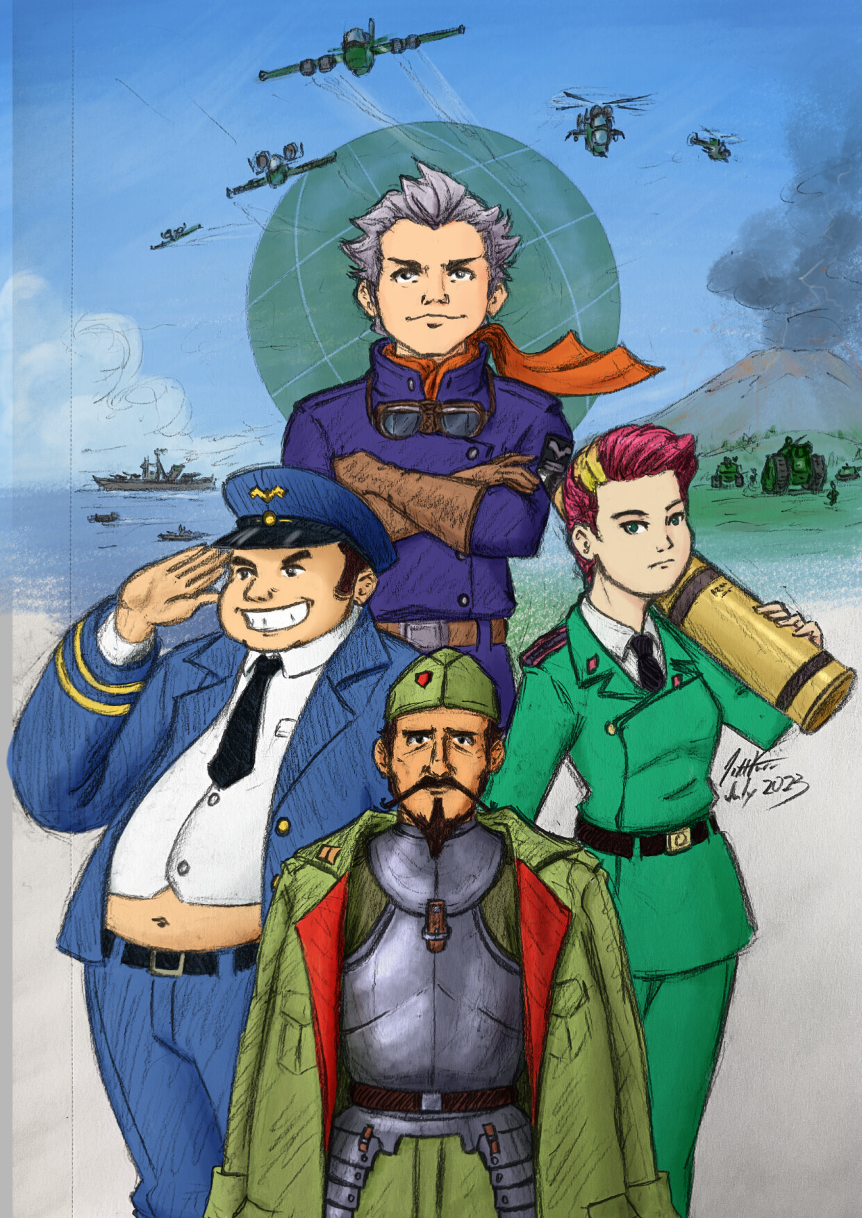 Jett Furr - Colored Sketches: Advance Wars Series