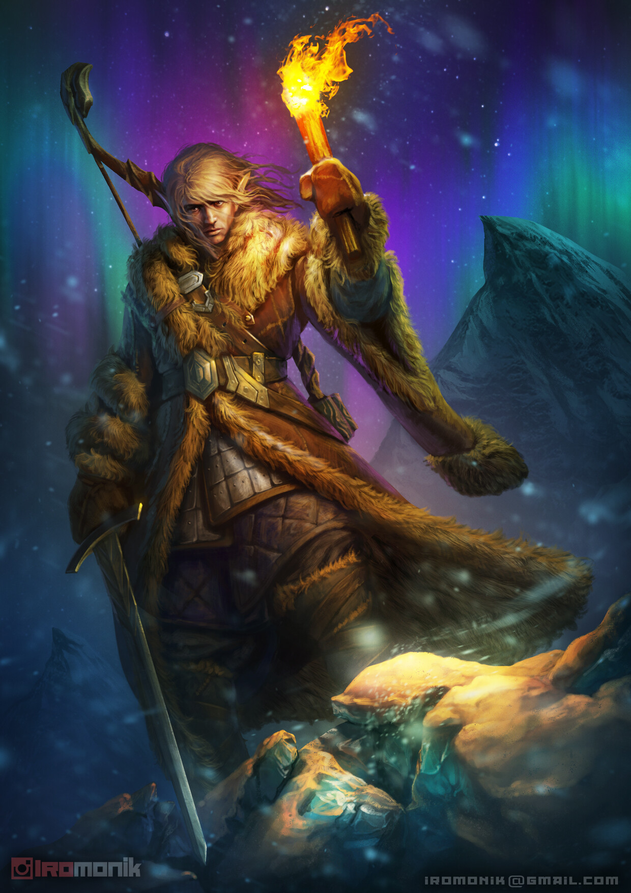 ArtStation - Elf in the in the IceWind Dales