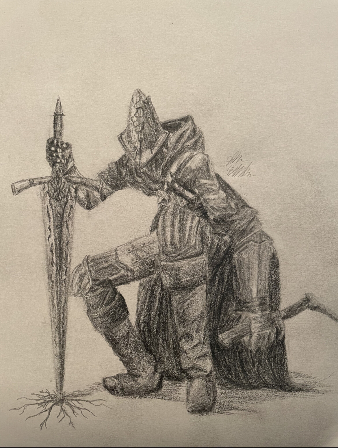 ArtStation - Abyss Watcher Pencil Fan Art