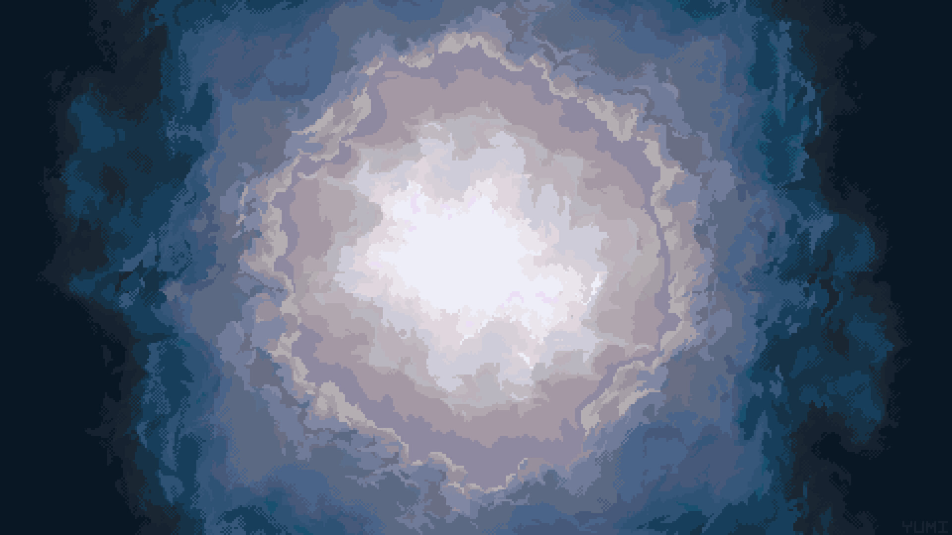 ArtStation - Heavenly Descent - Pixel Art by Yumi