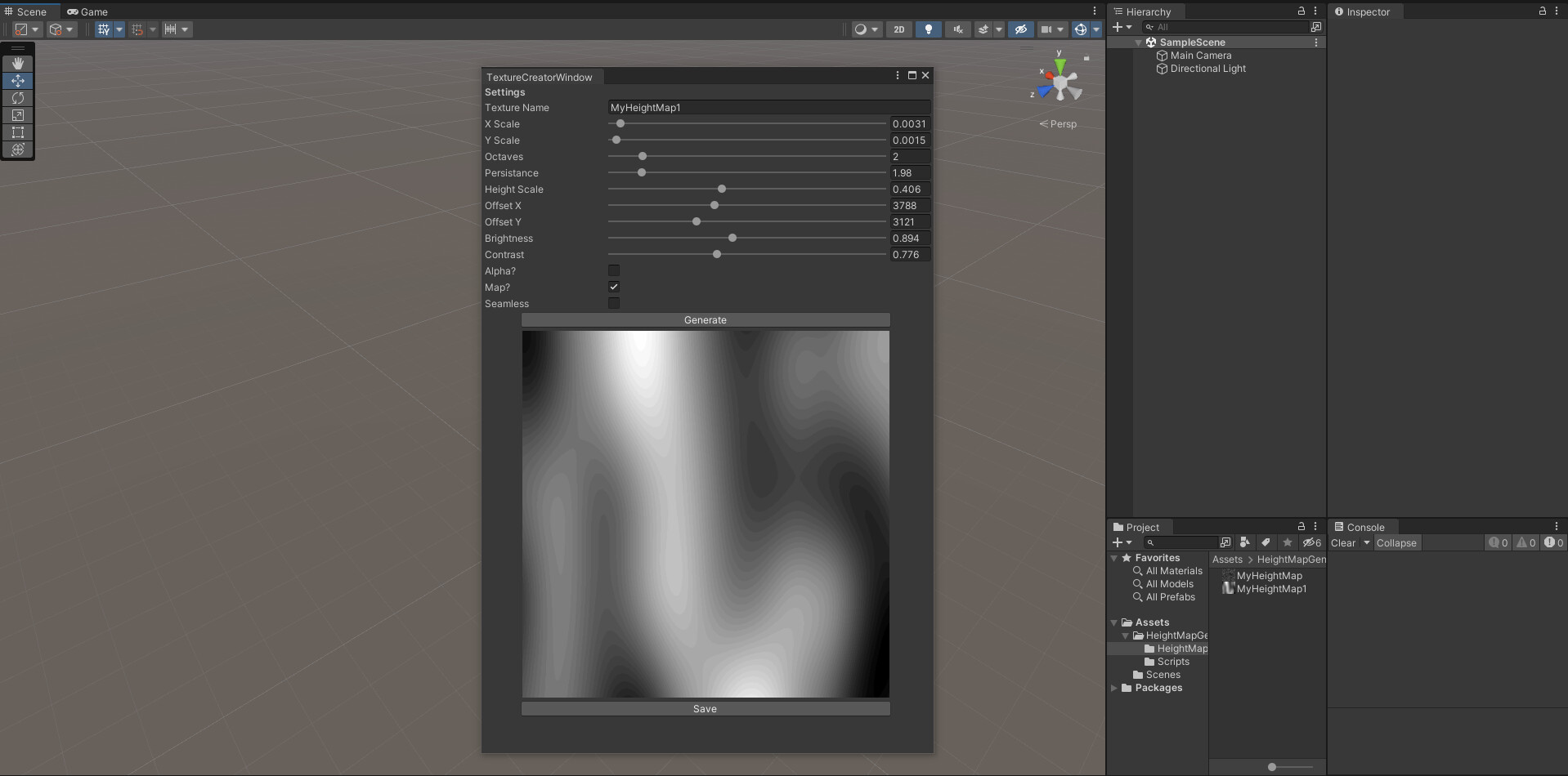 ArtStation - Unity Tool - HeightMap Generator