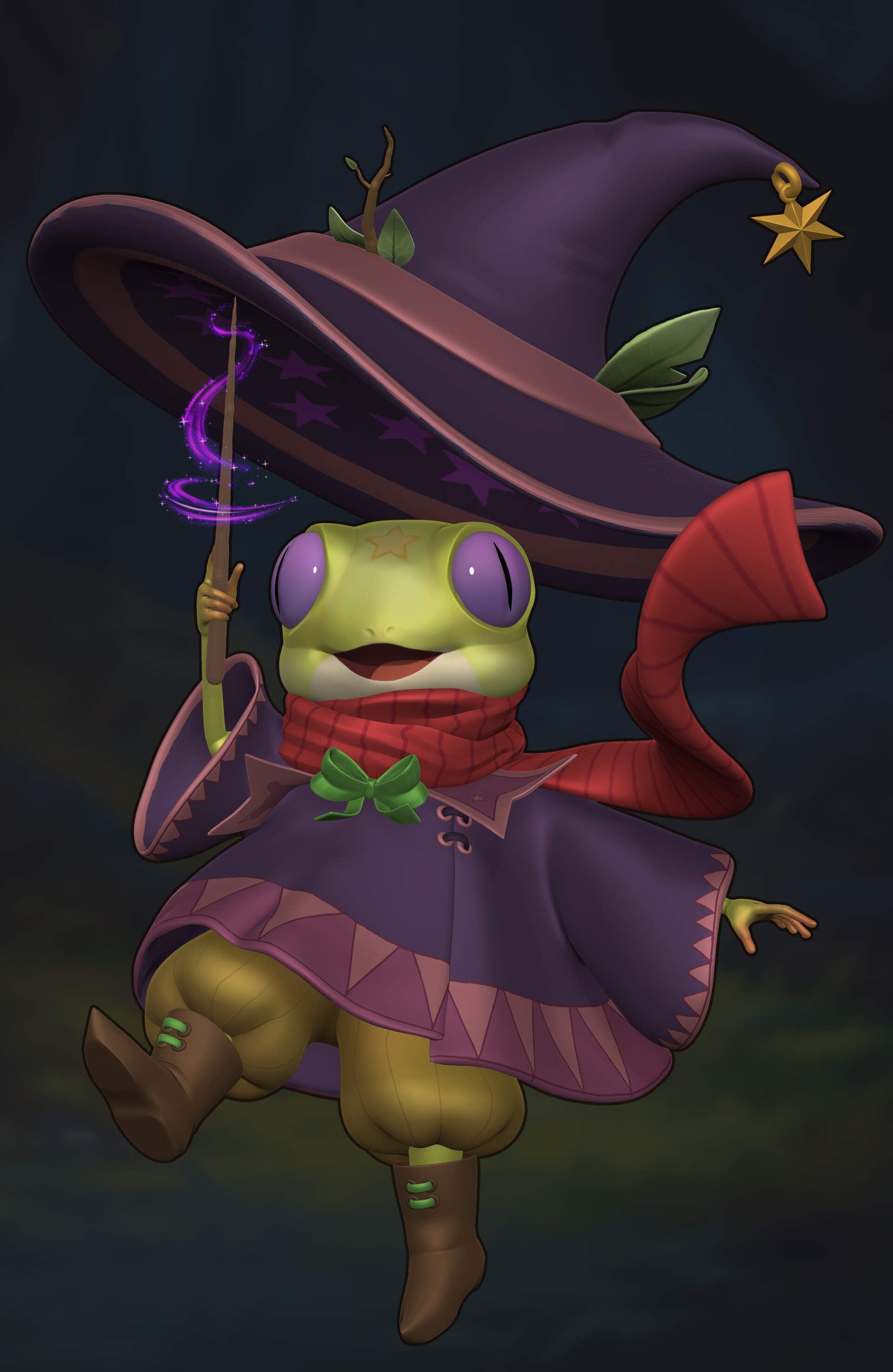 ArtStation - Howard the Wizard Frog