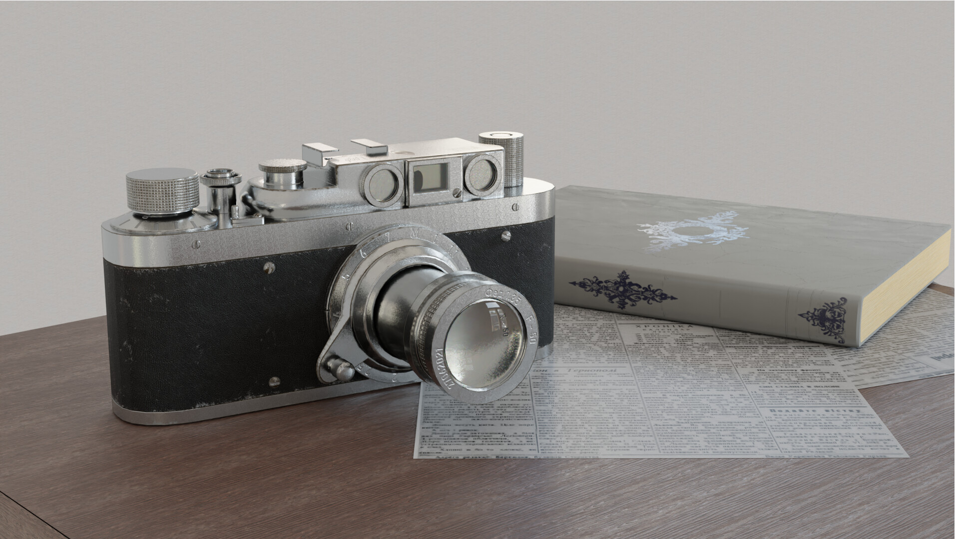 ArtStation - Soviet camera "Fed" in 3d