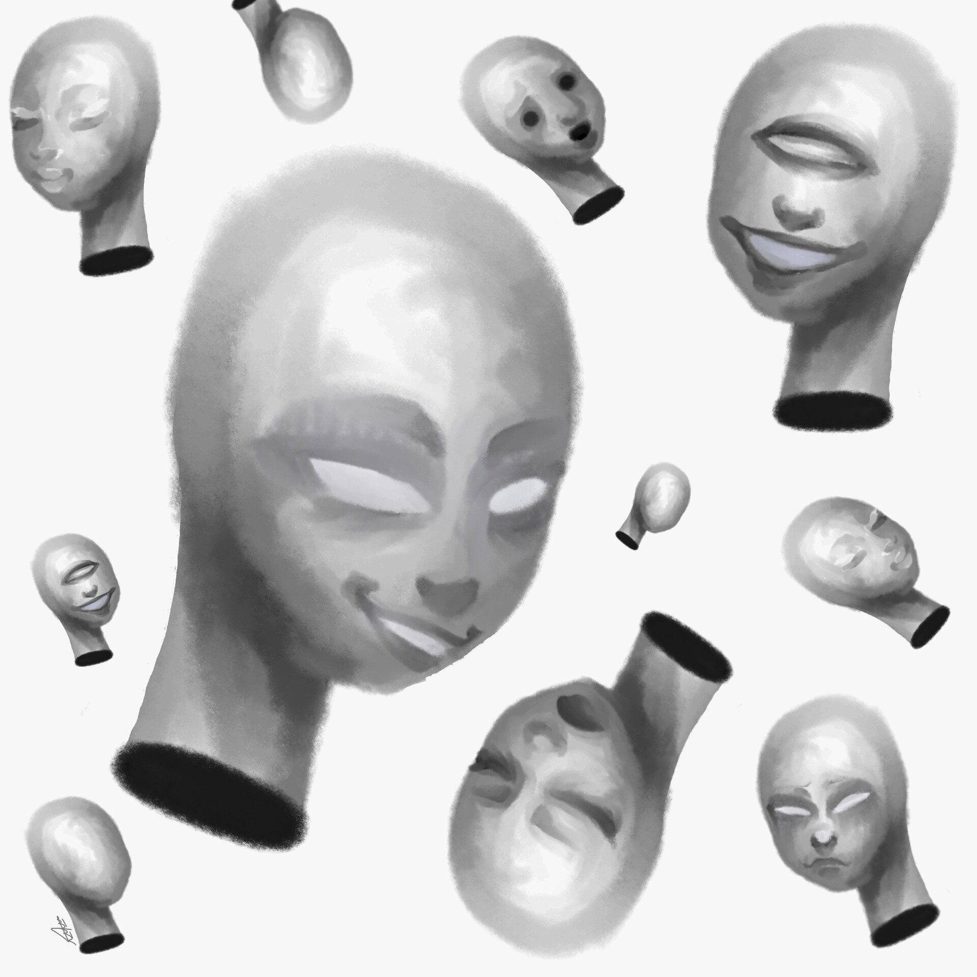 ArtStation - Falling head