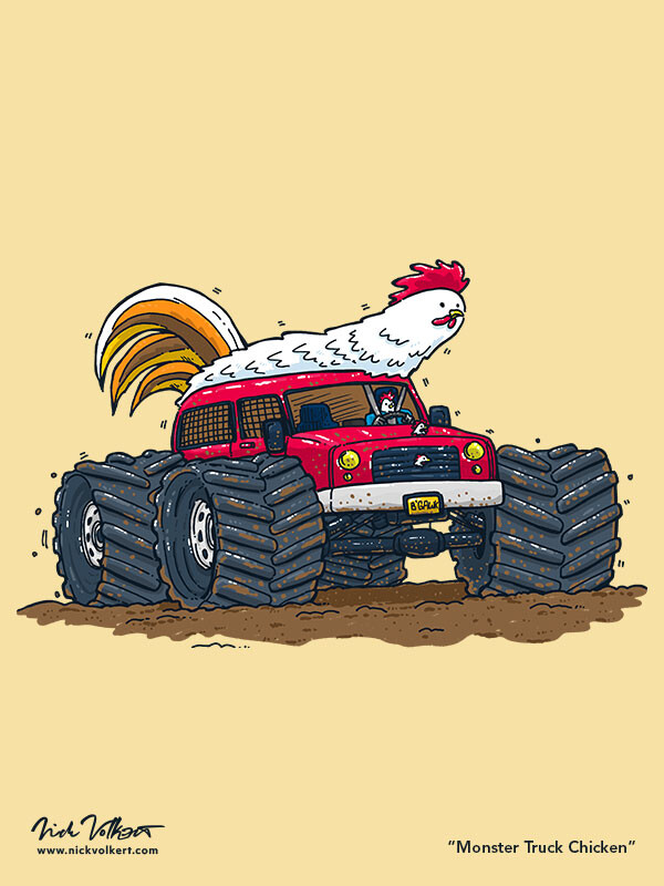 ArtStation - Monster Truck Chicken