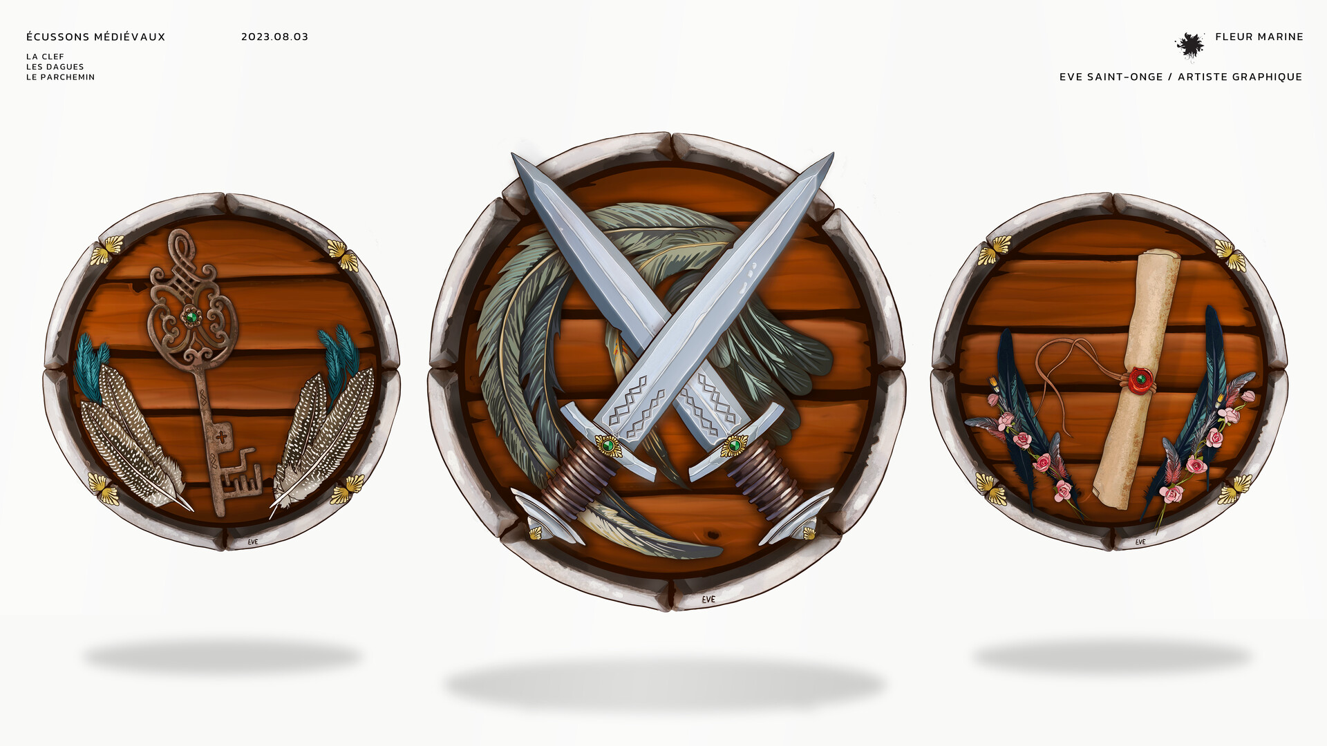 Eve St-Onge - Medieval Crests
