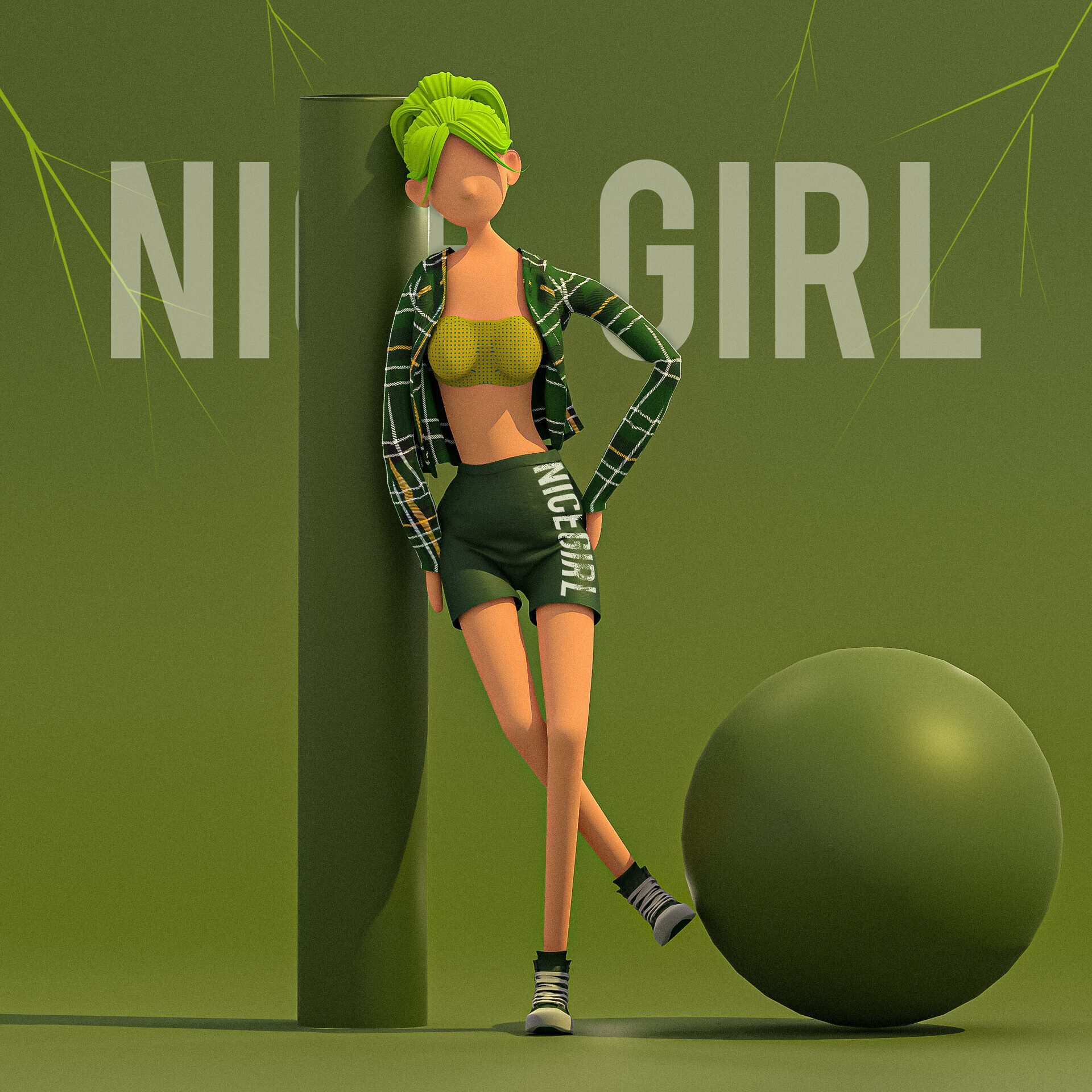 ArtStation - 3D Character of a girl