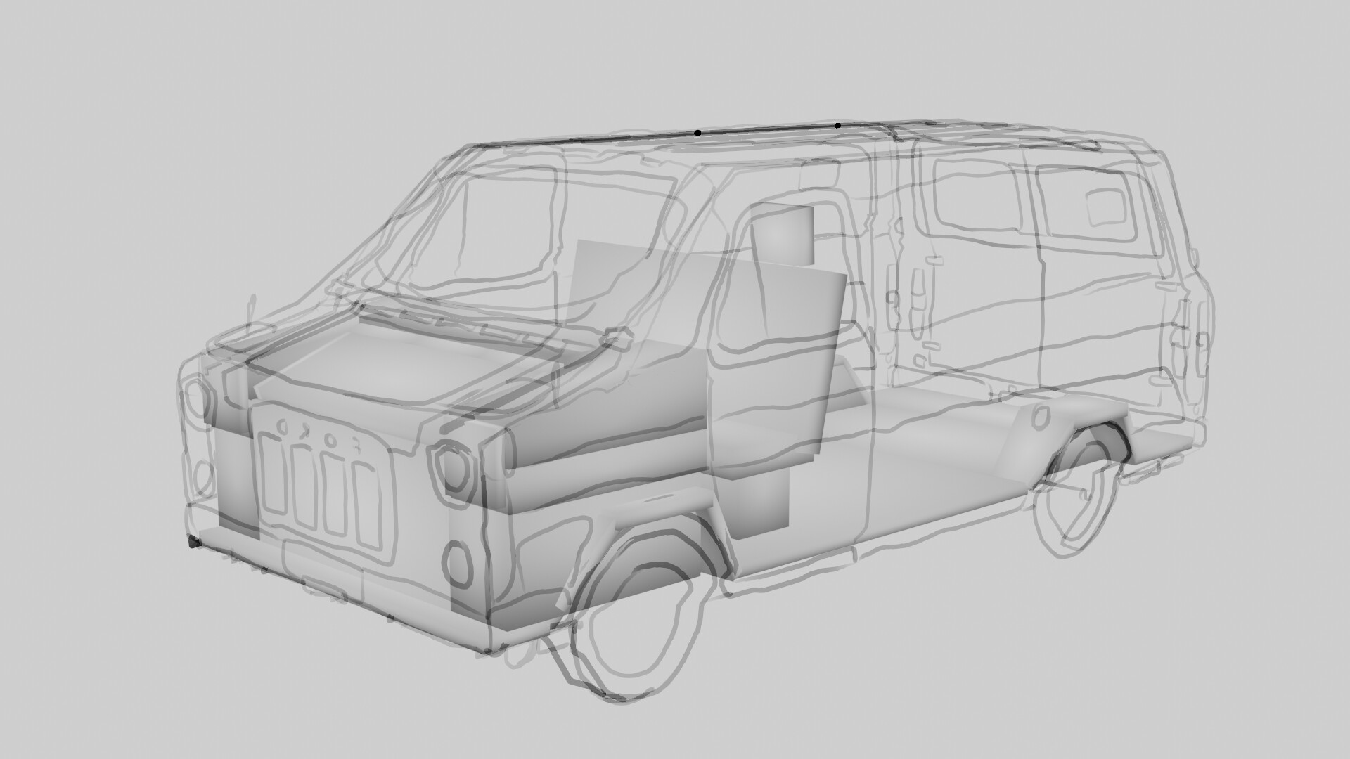 ArtStation - Cubic Worlds Transit Supervan WIP