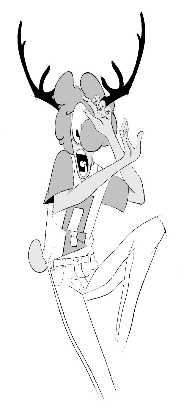 ArtStation - Frightened Pose