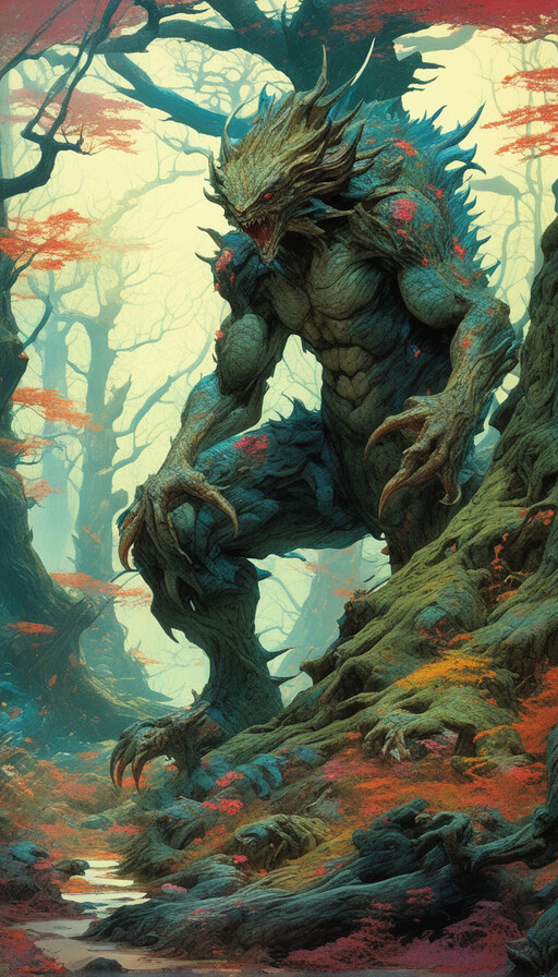 ArtStation - forest monster