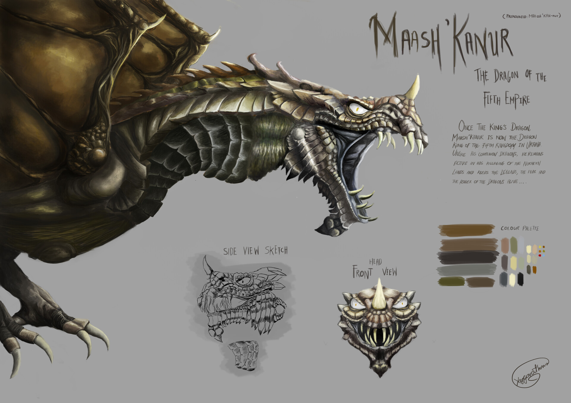 ArtStation - Dragon Concept Art