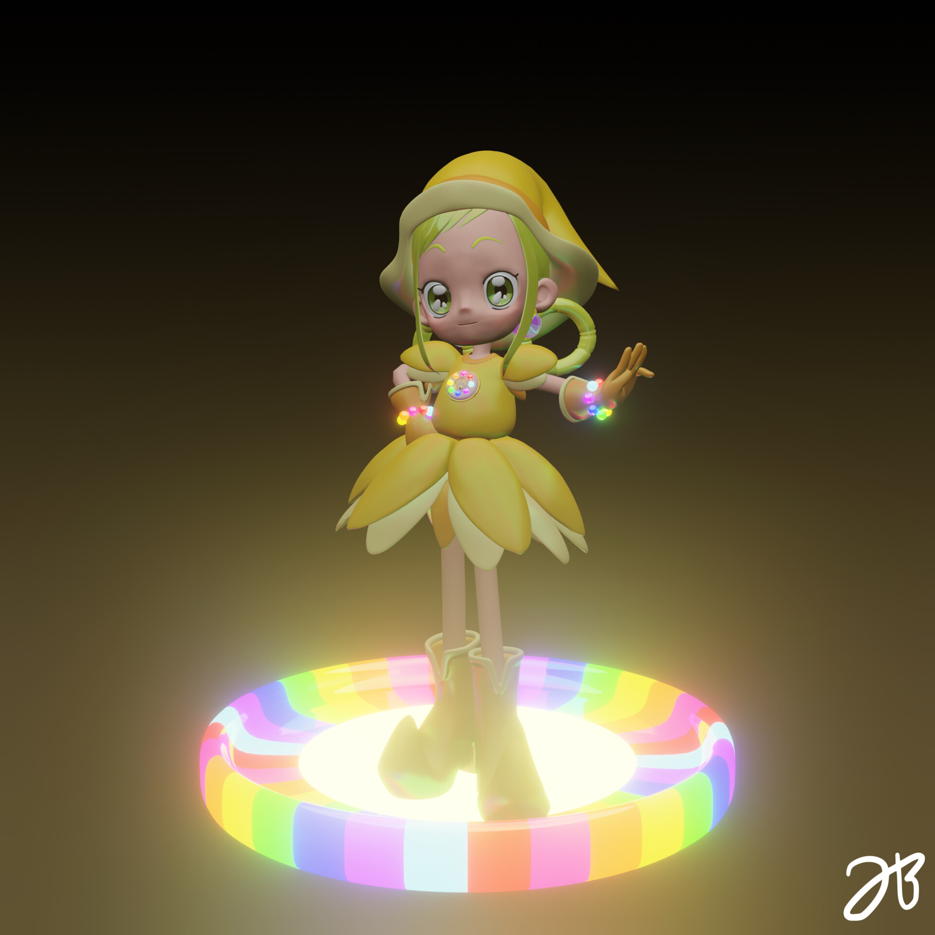 Ojamajo Doremi Momoko Petit Pretty Figure EX Asuka Momoko & Fujiwara