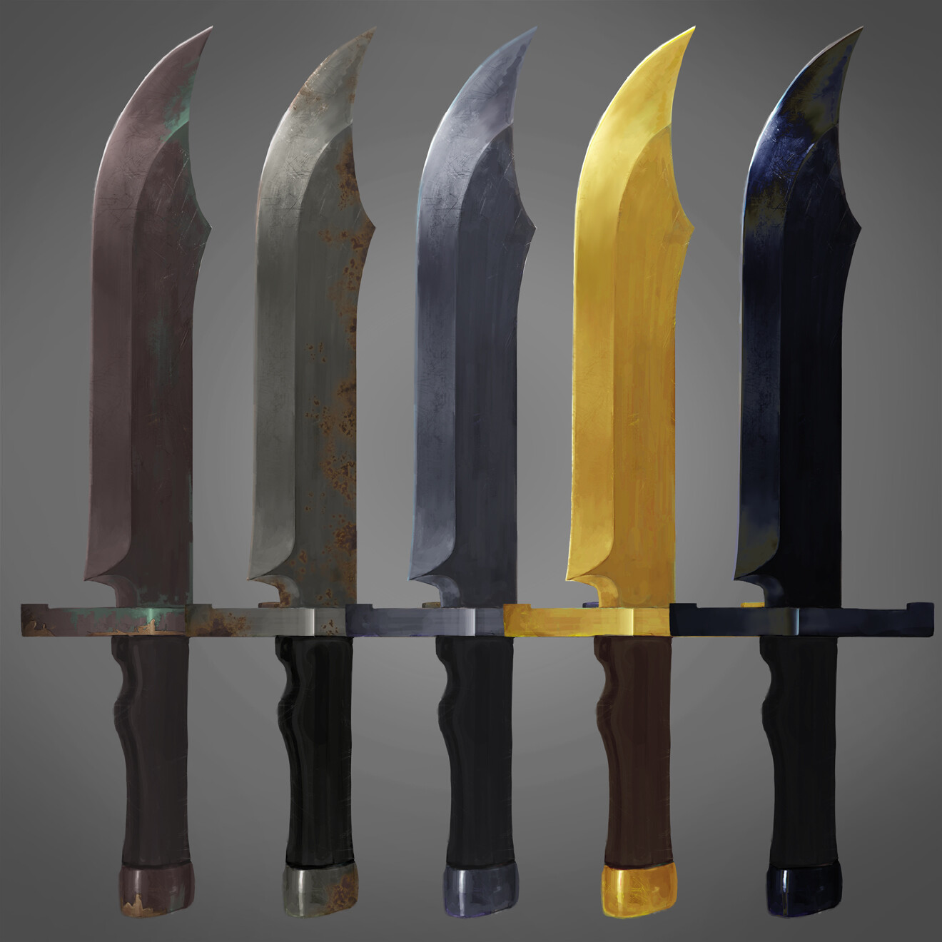 ArtStation - Dagger and knife