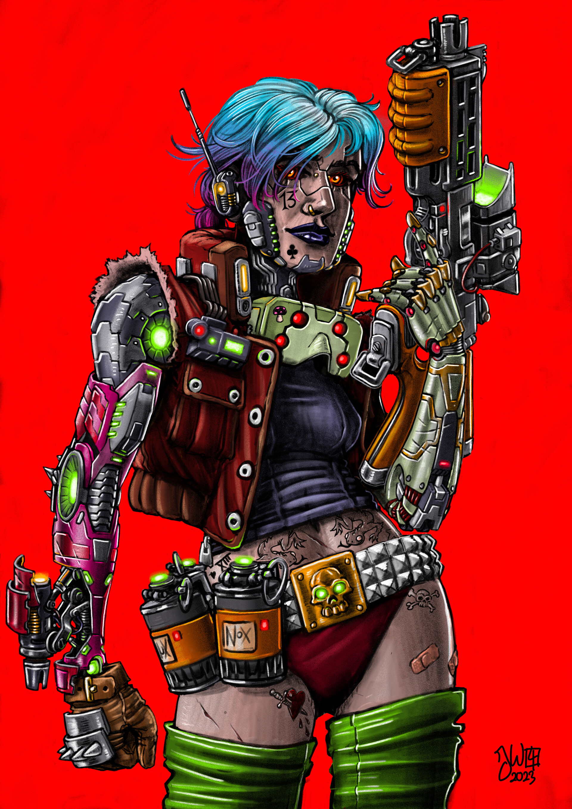 ArtStation - Cyberpunk_Breacher and Cyberpunk_Multitask_Augment