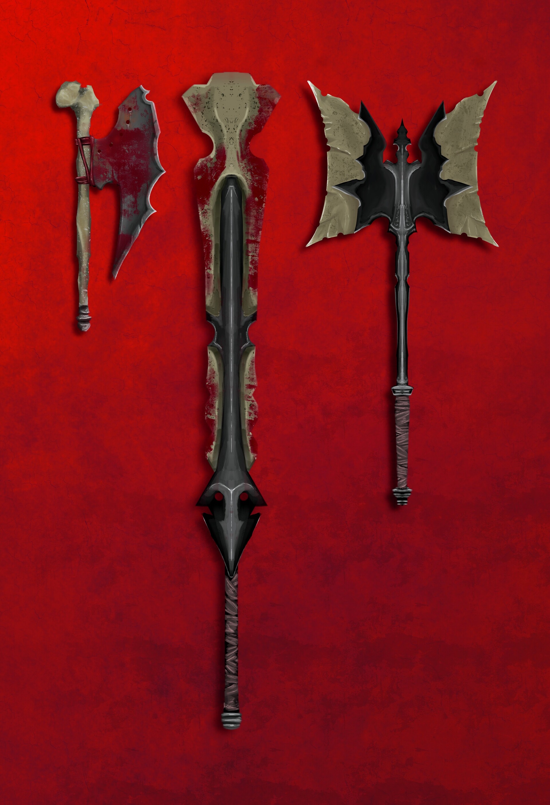 ArtStation - Bone Weapon Set