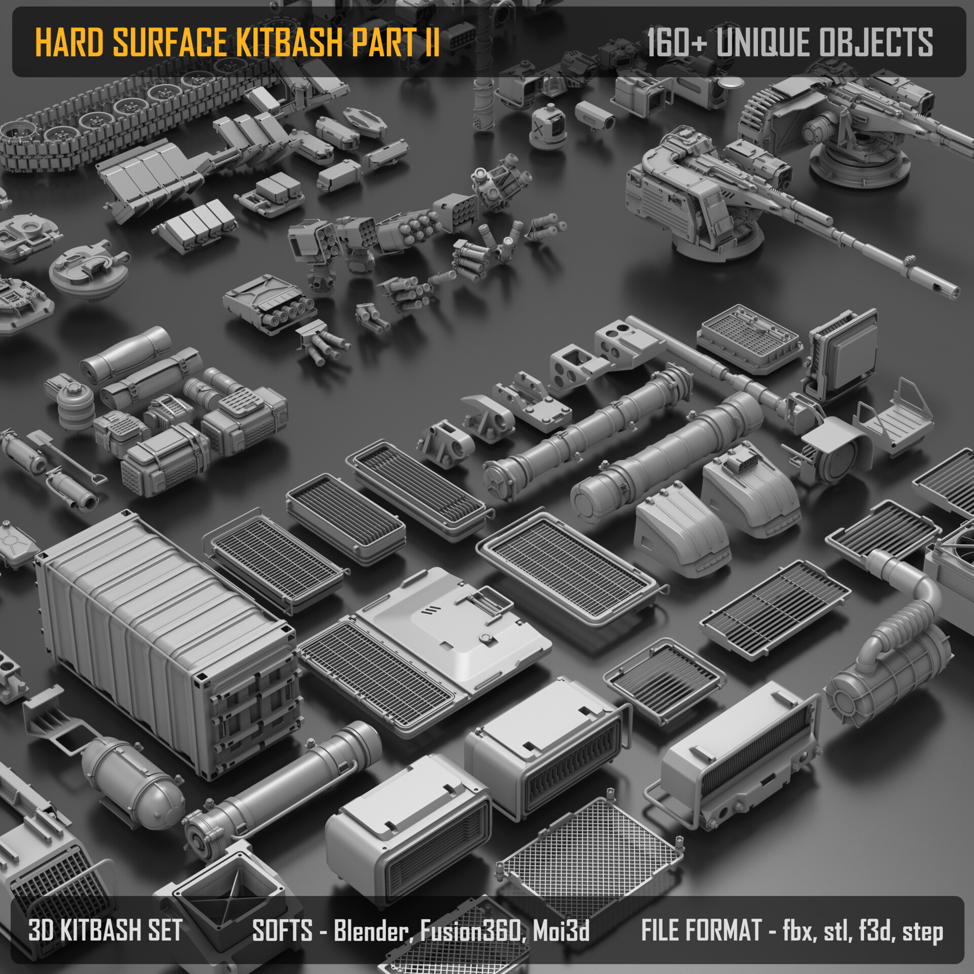 GorgeZX - Hard Surface Kitbash Part 2