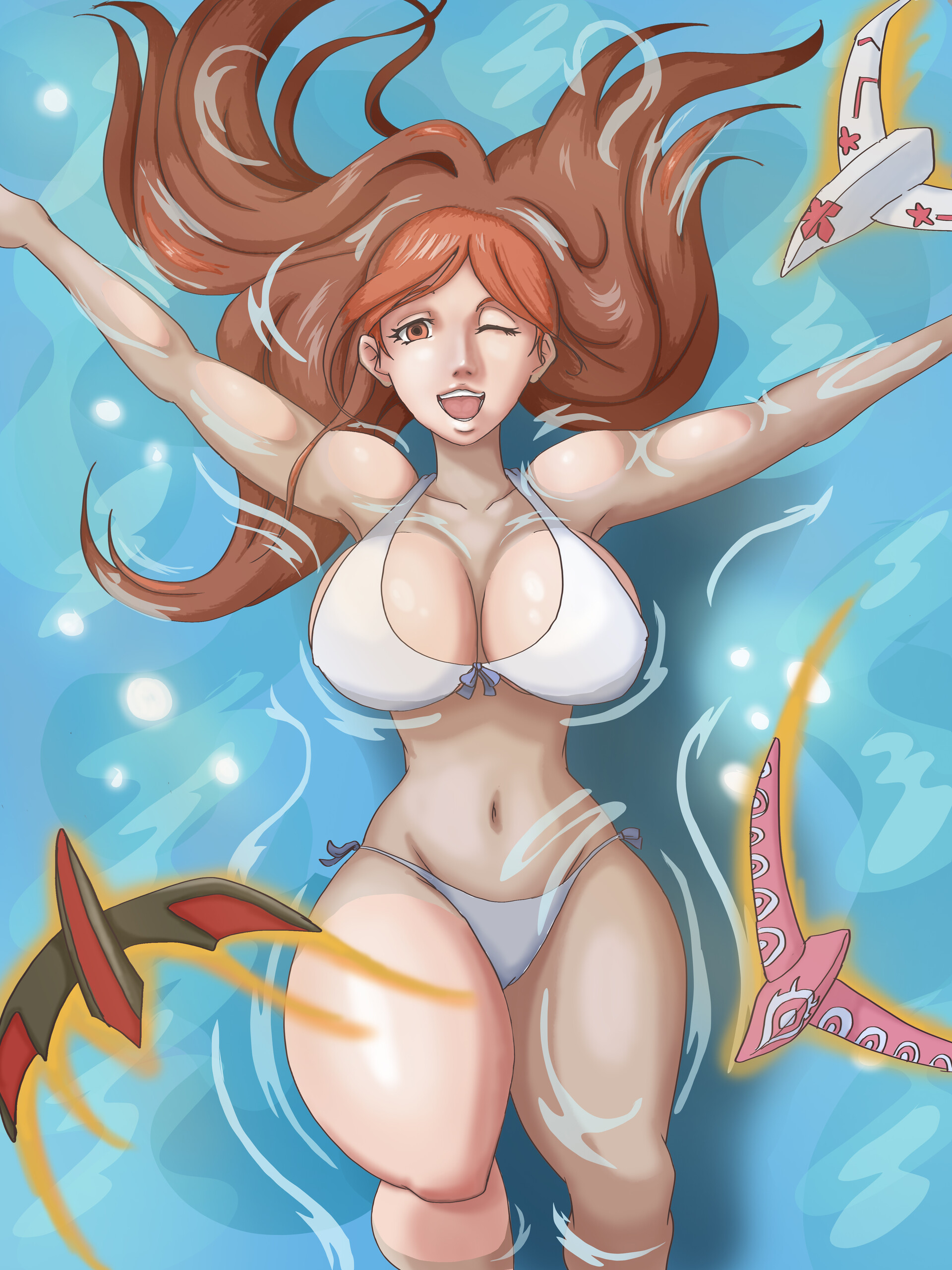 ArtStation - Orihime in the Pool