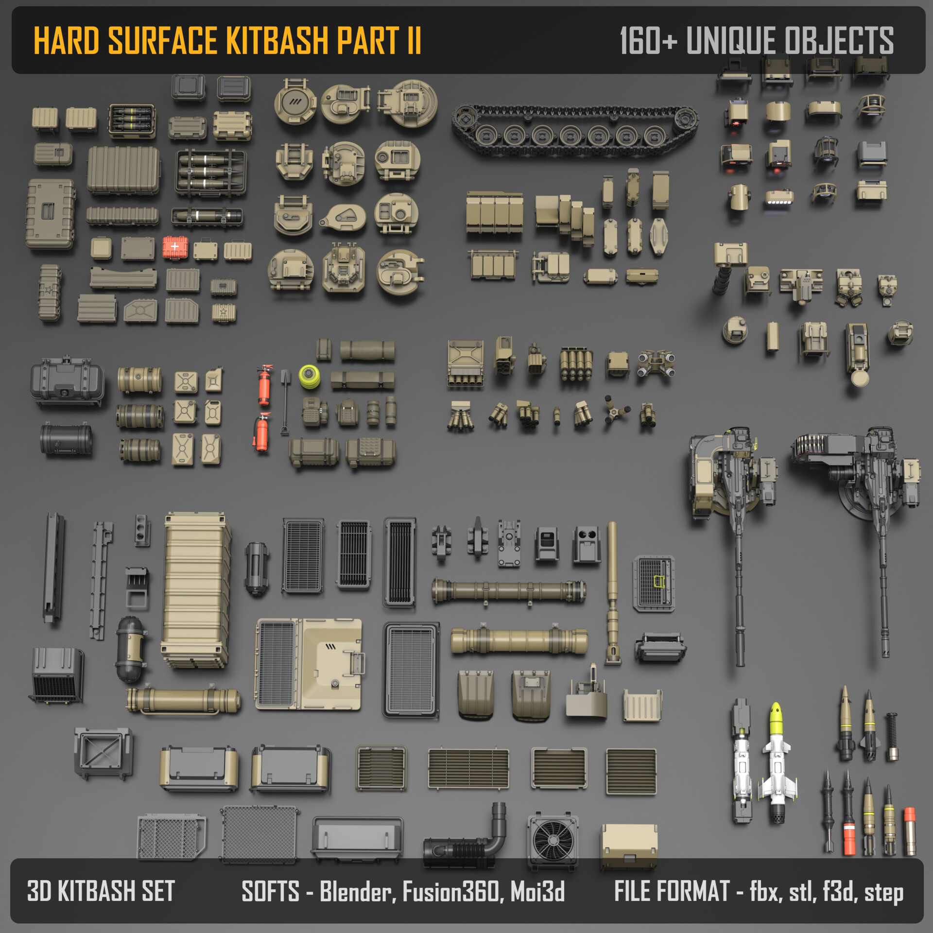 GorgeZX - Hard Surface Kitbash Part 2