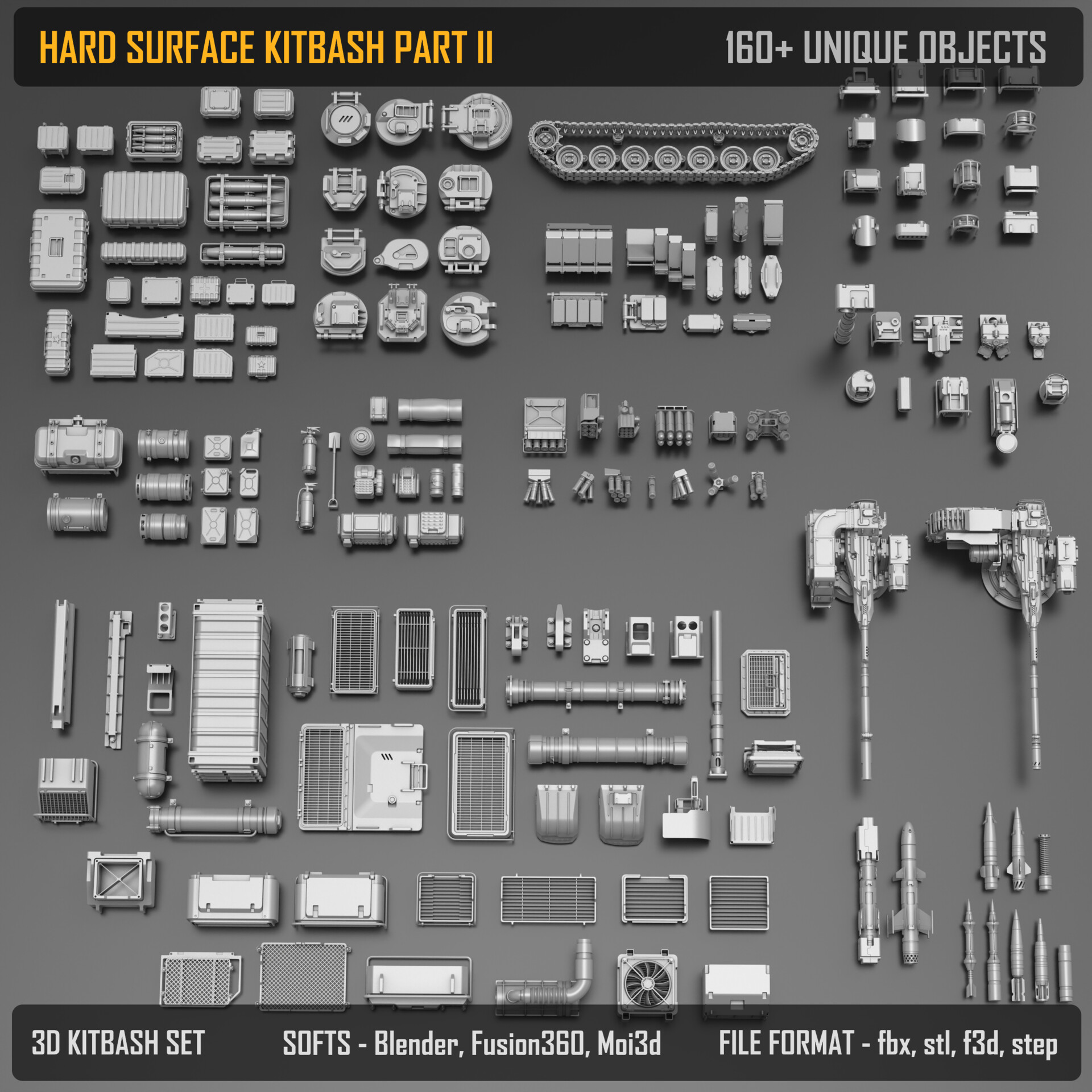 GorgeZX - Hard Surface Kitbash Part 2