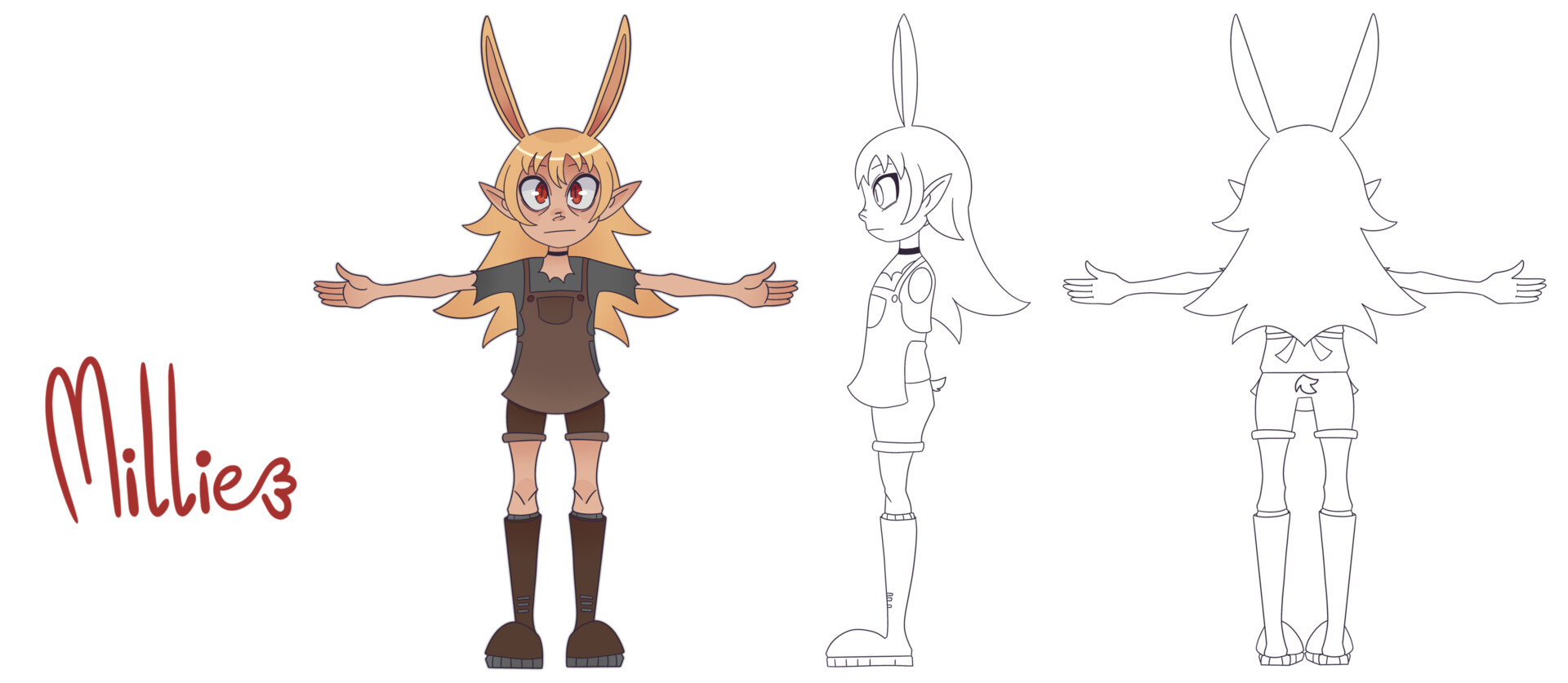 ArtStation - Millie Model Sheet